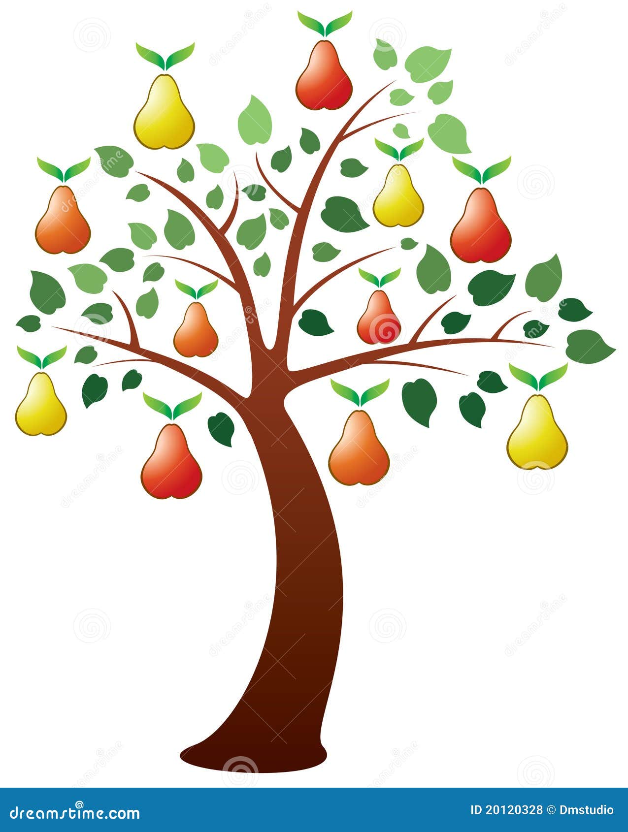 Pear tree stock vector. Illustration of fall, pear, concept - 20120328