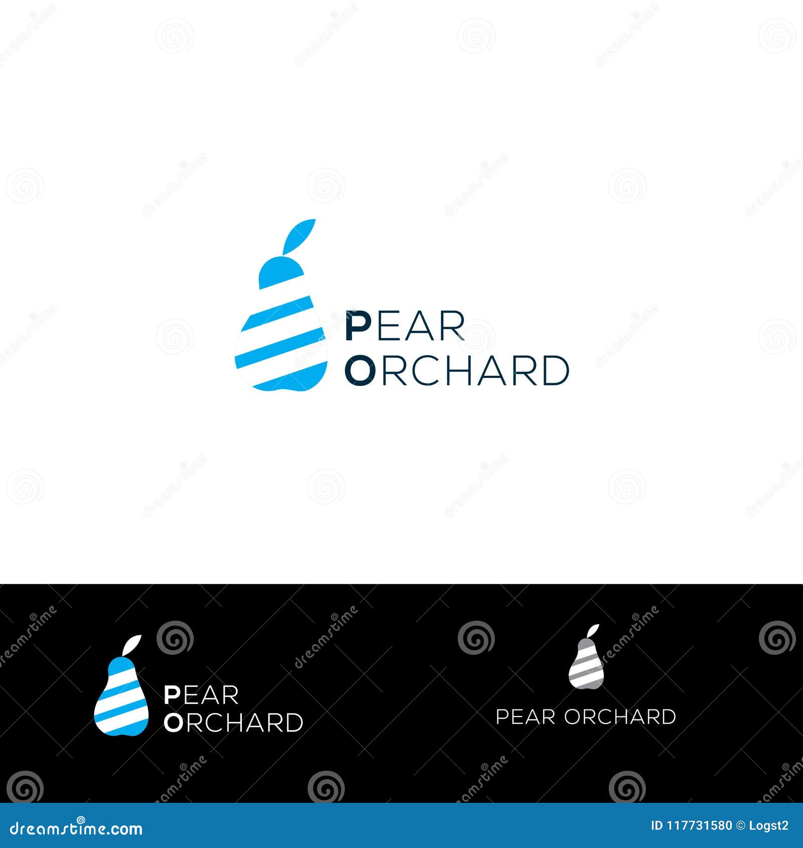 Pear vector logo stock vector. Illustration of isolated - 117731580