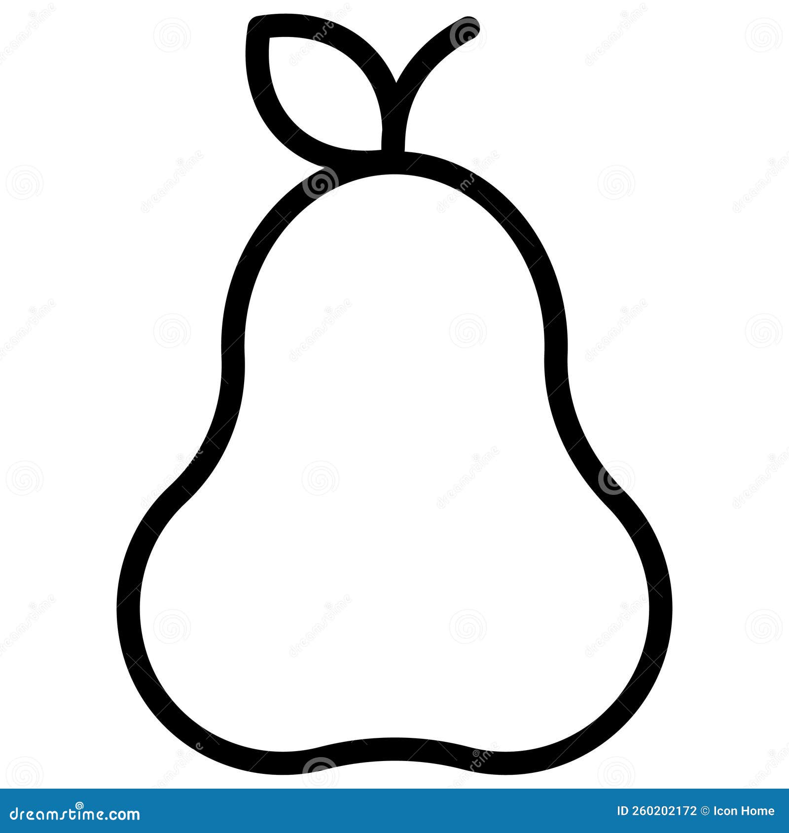 Pear Vector Outline Icon. Modern Thin Line Symbols. Collection of ...