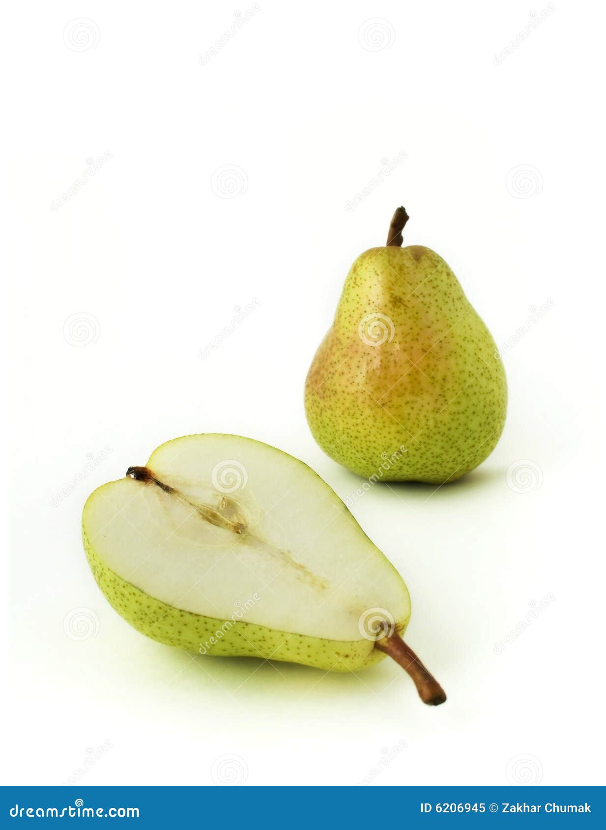 Pear on white stock image. Image of ripe, fresh, color - 6206945