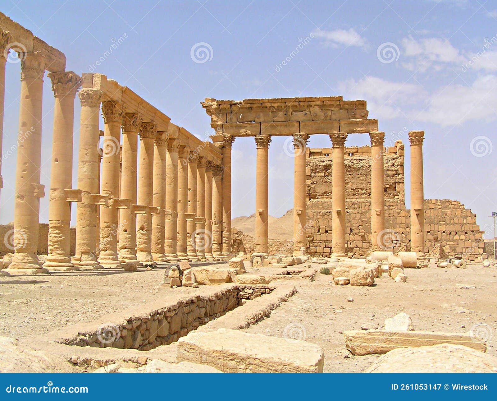 The Pearl of the Ancient Architecture of Syria Stock Image - Image of ...
