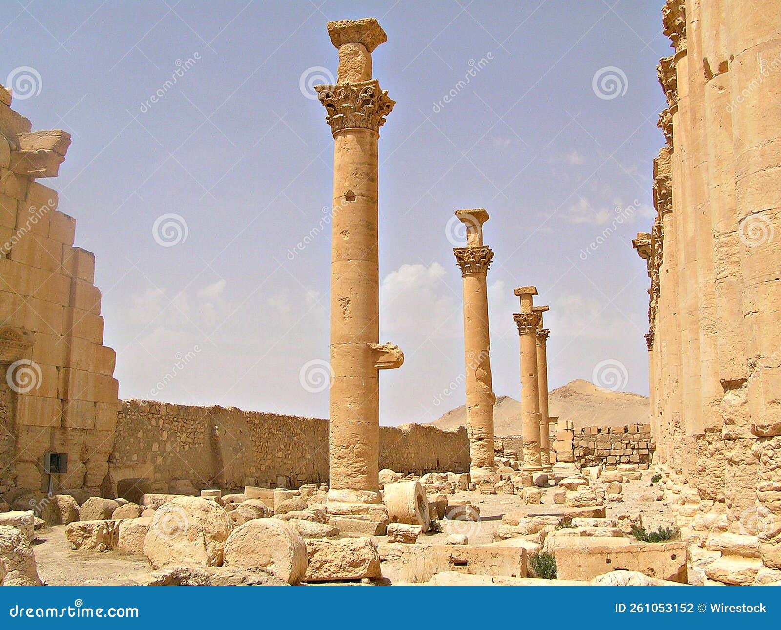 The Pearl of the Ancient Architecture of Syria Stock Photo - Image of ...