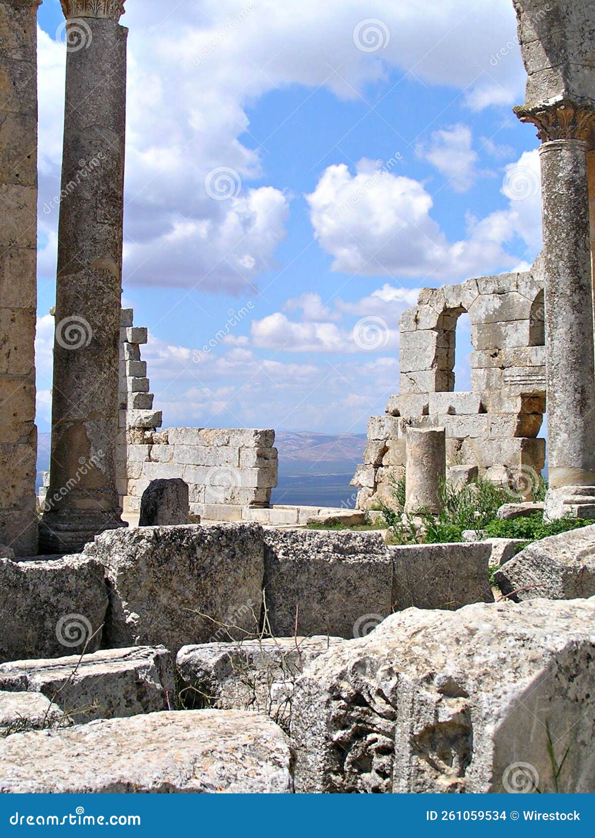 The Pearl of the Ancient Architecture of Syria Stock Photo - Image of ...