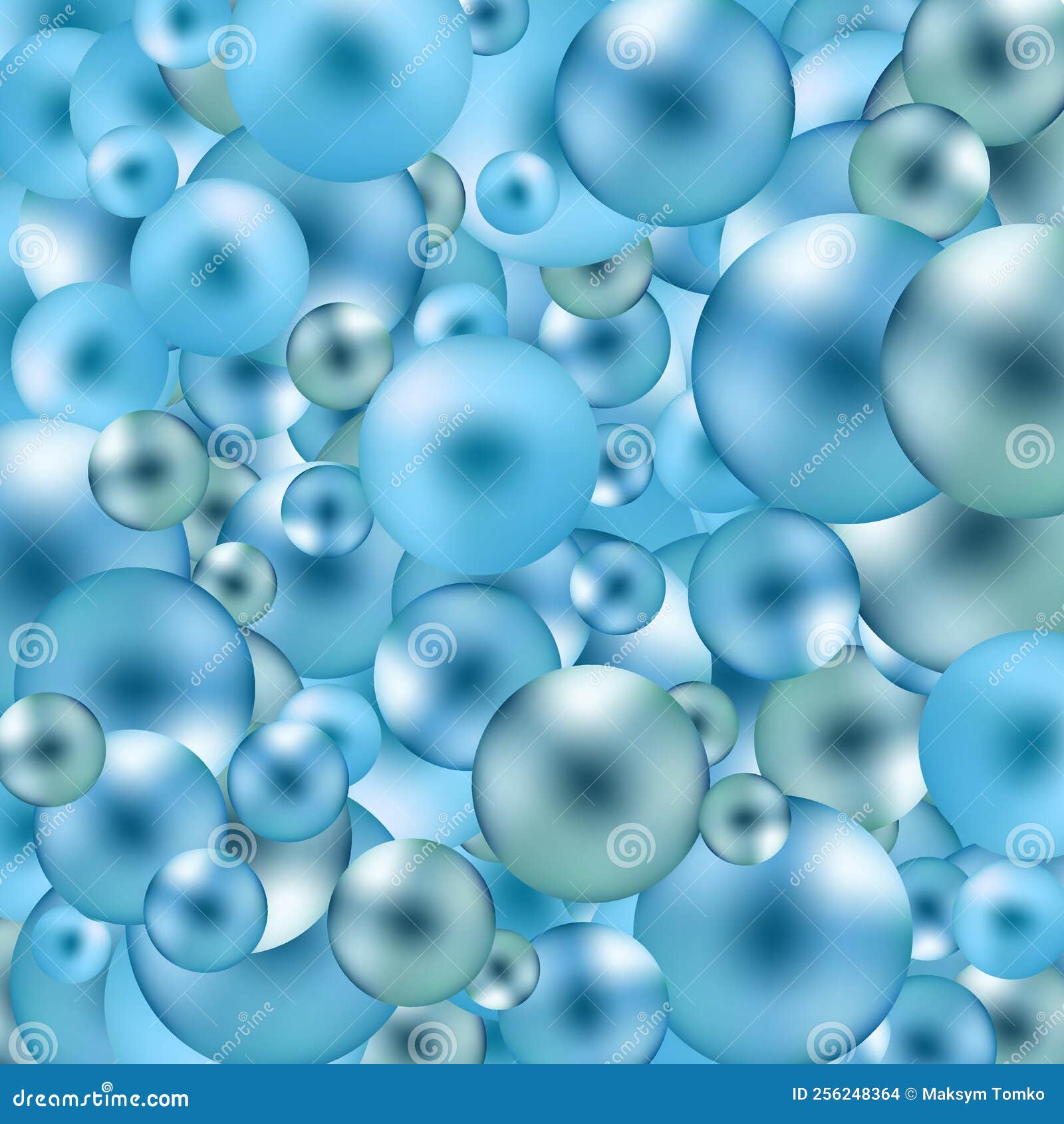 Pearl Blue Color Pearl Background. Festive Template. Modern Design. Eps ...