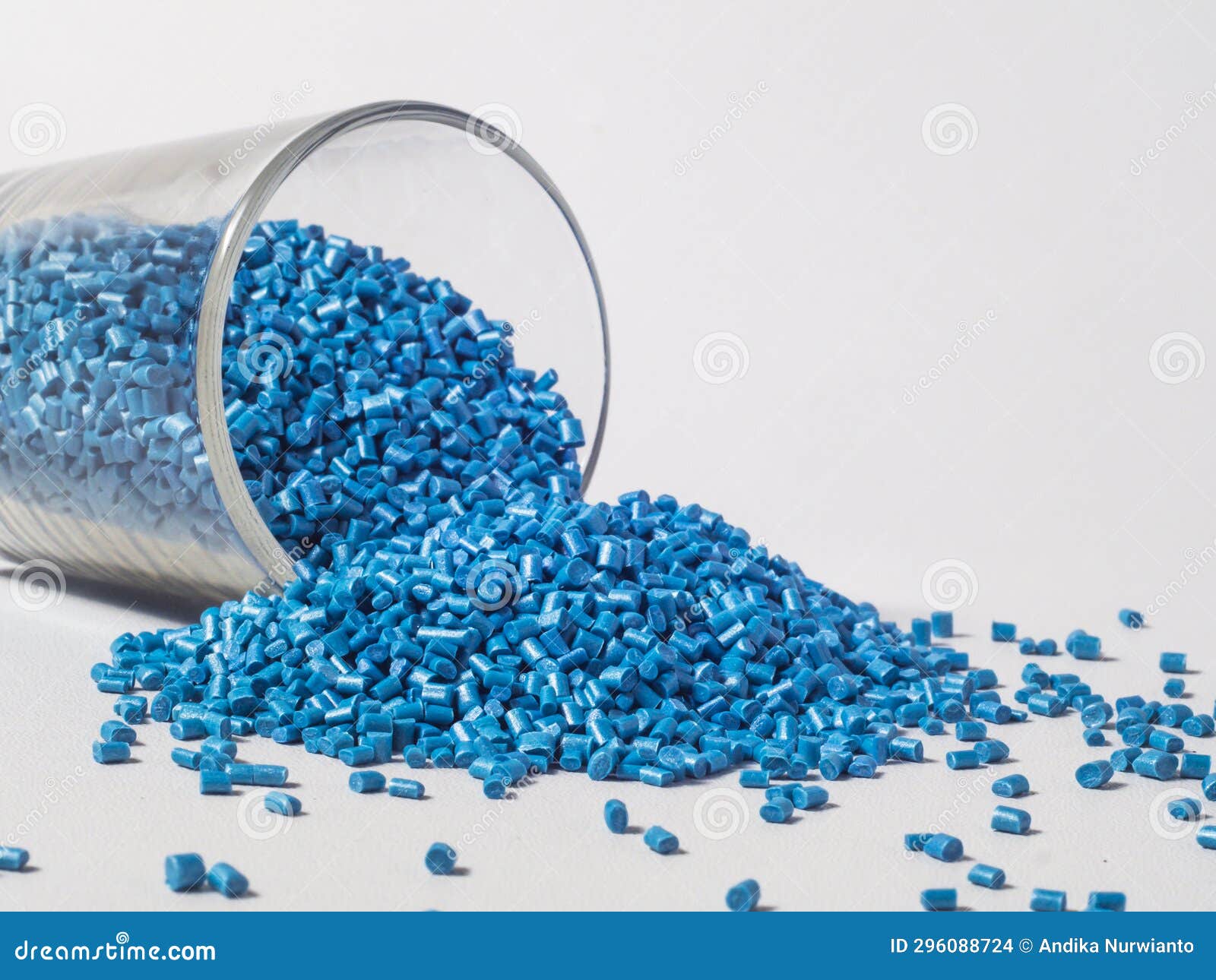 Pearl Blue Masterbatch Granule in a Shot Stock Photo - Image of factory ...