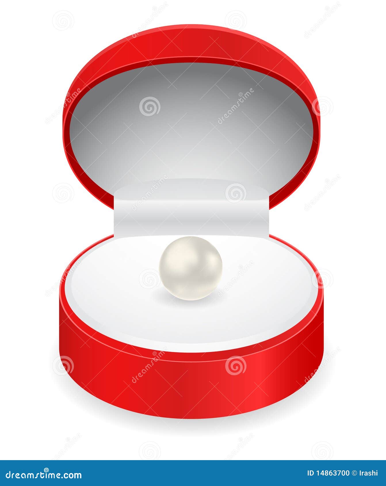 Pearl box stock vector. Illustration of expensive, present - 14863700