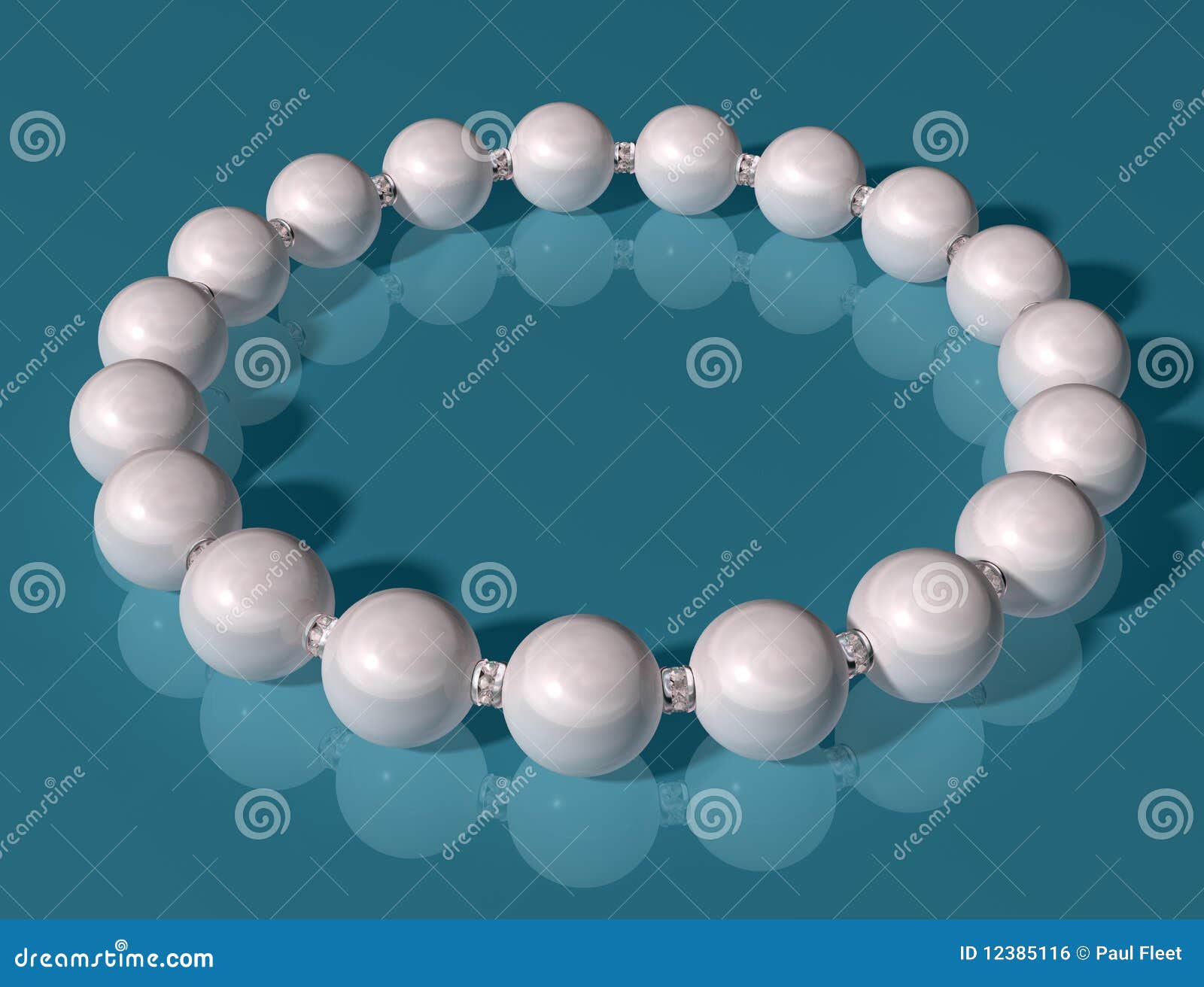 Pearl Bracelet stock illustration. Illustration of diamond - 12385116