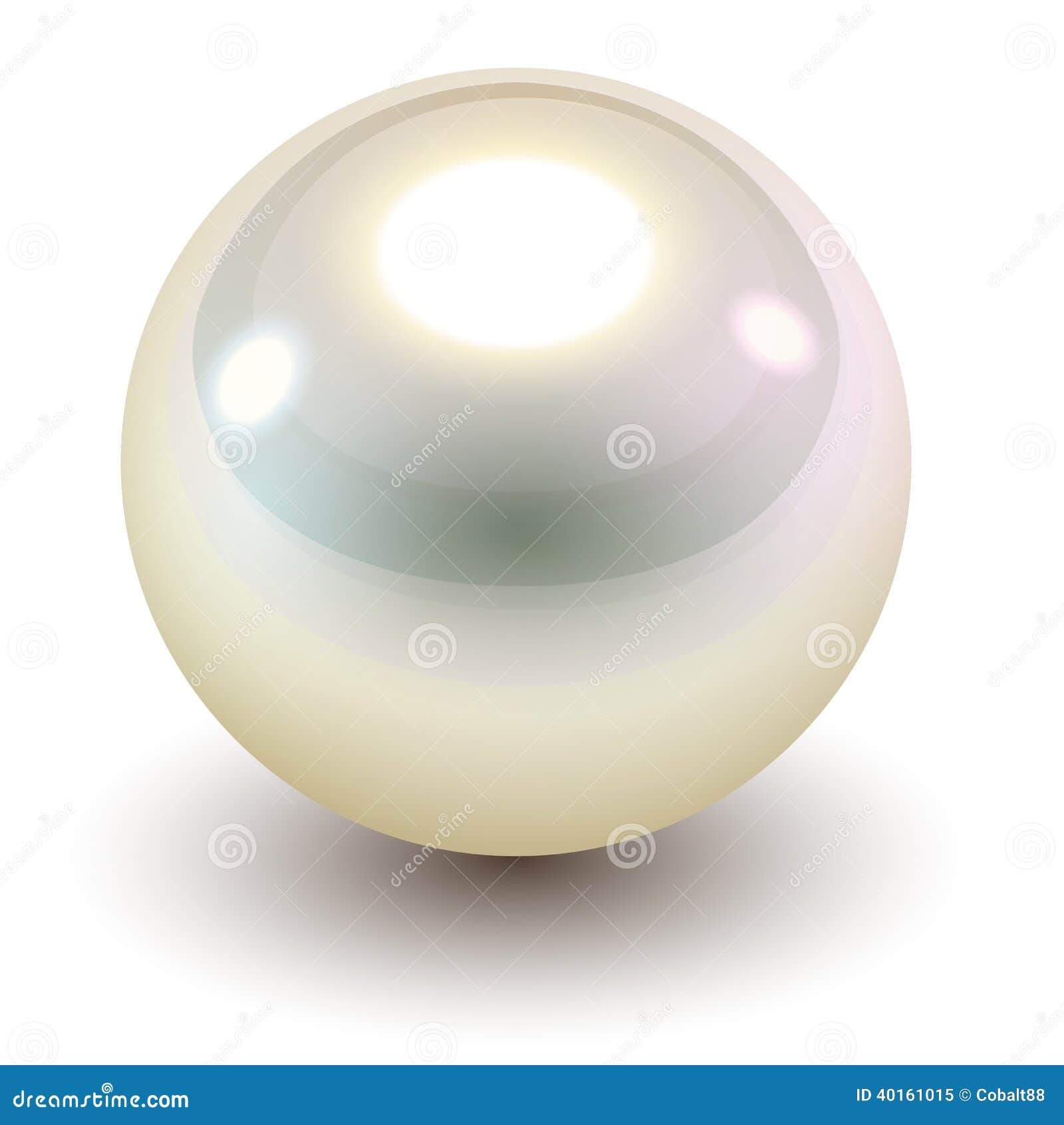 Pearl stock vector. Illustration of decoration, beautiful - 40161015