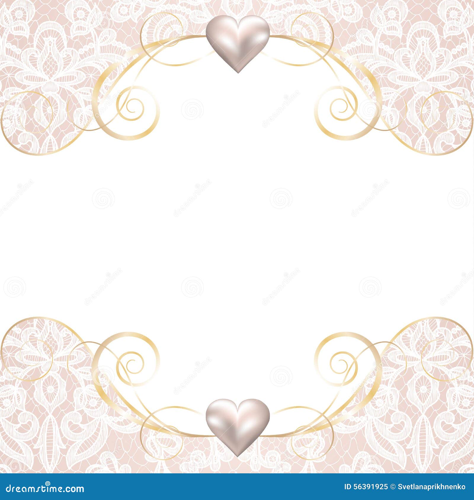 Pearl Frame on Lace Background Stock Vector - Illustration of beige ...