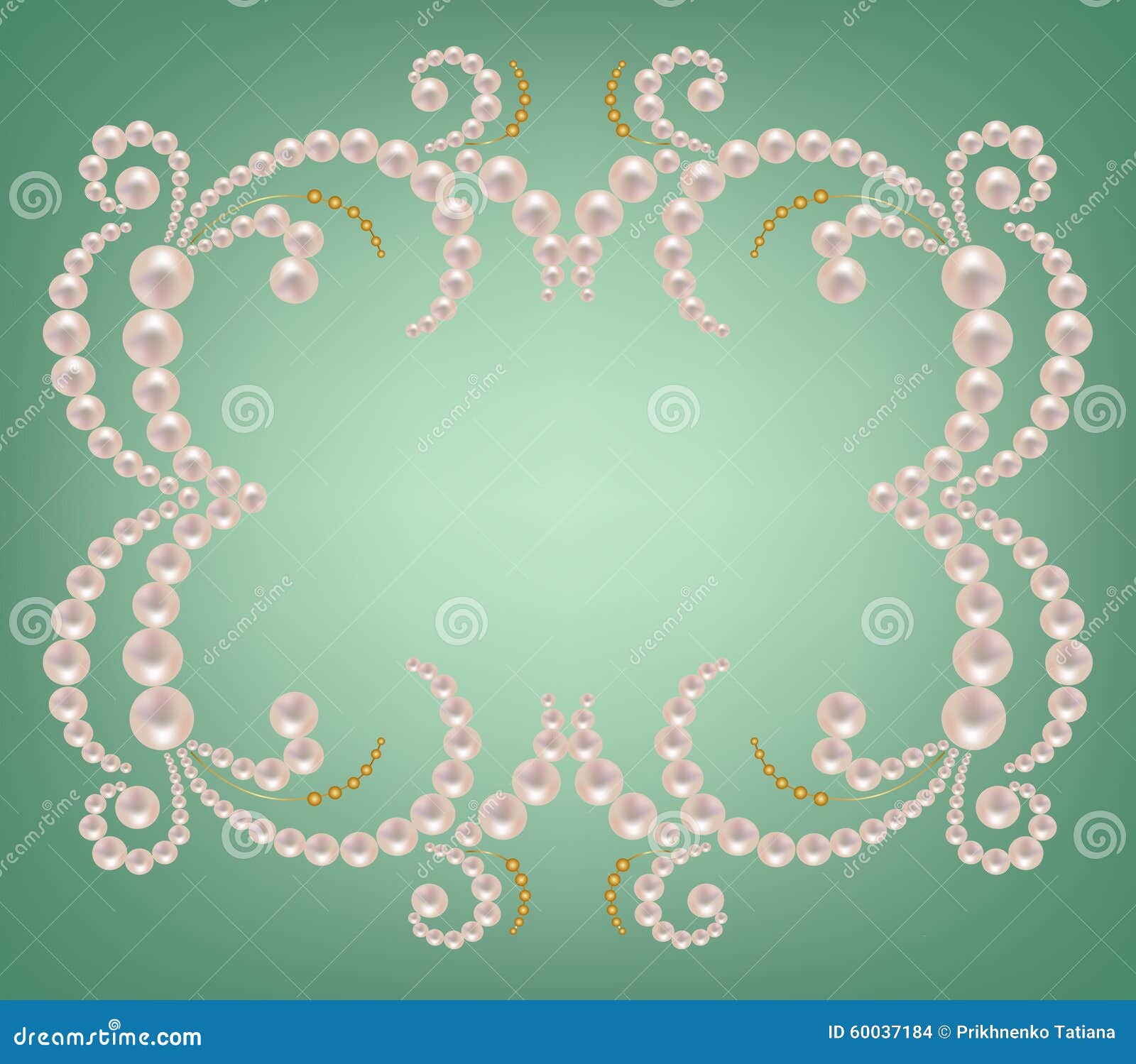 Pearl frame stock vector. Illustration of white, jewel - 60037184