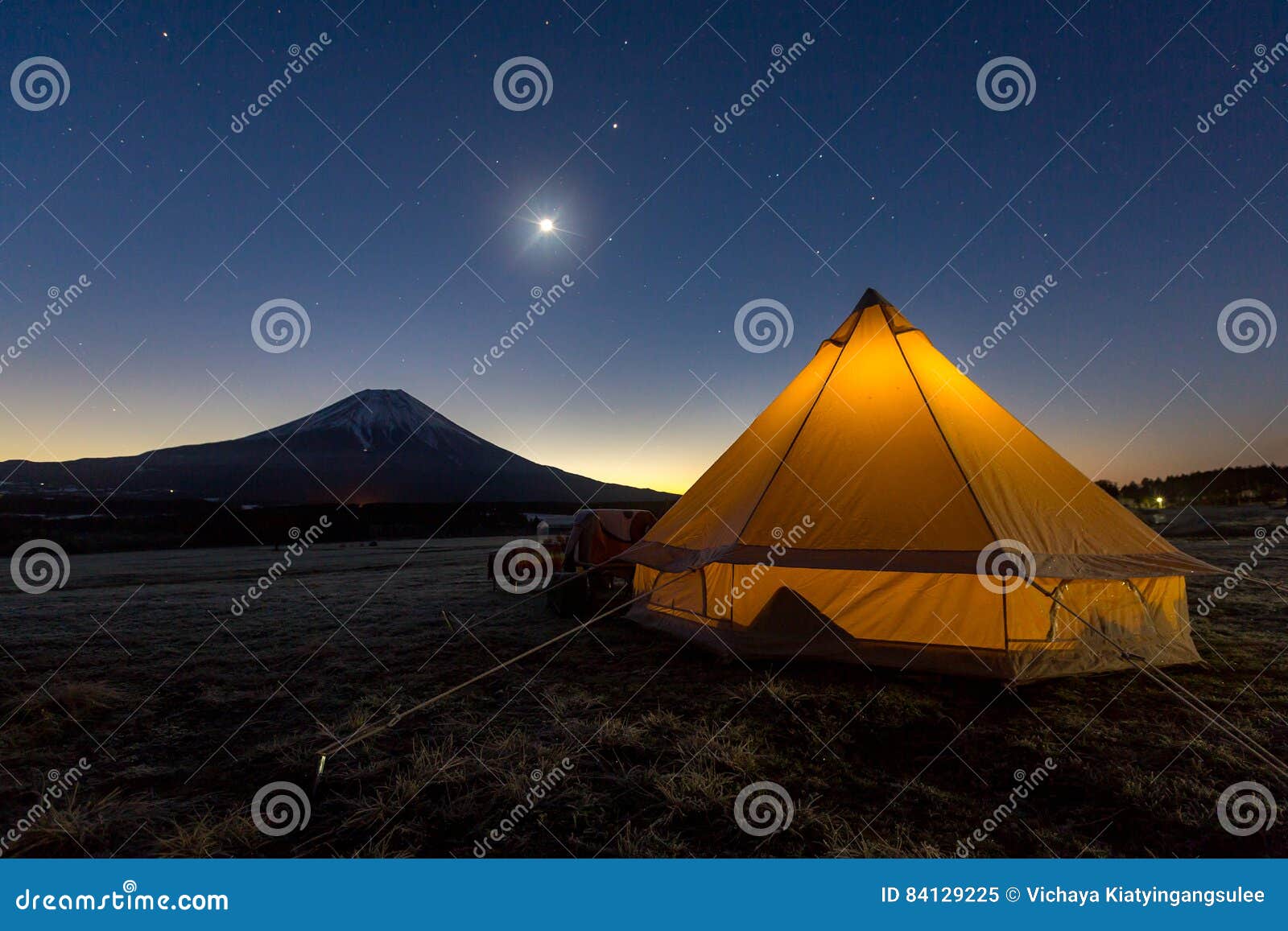 Pearl Fuji stock image. Image of capped, light, panorama - 84129225