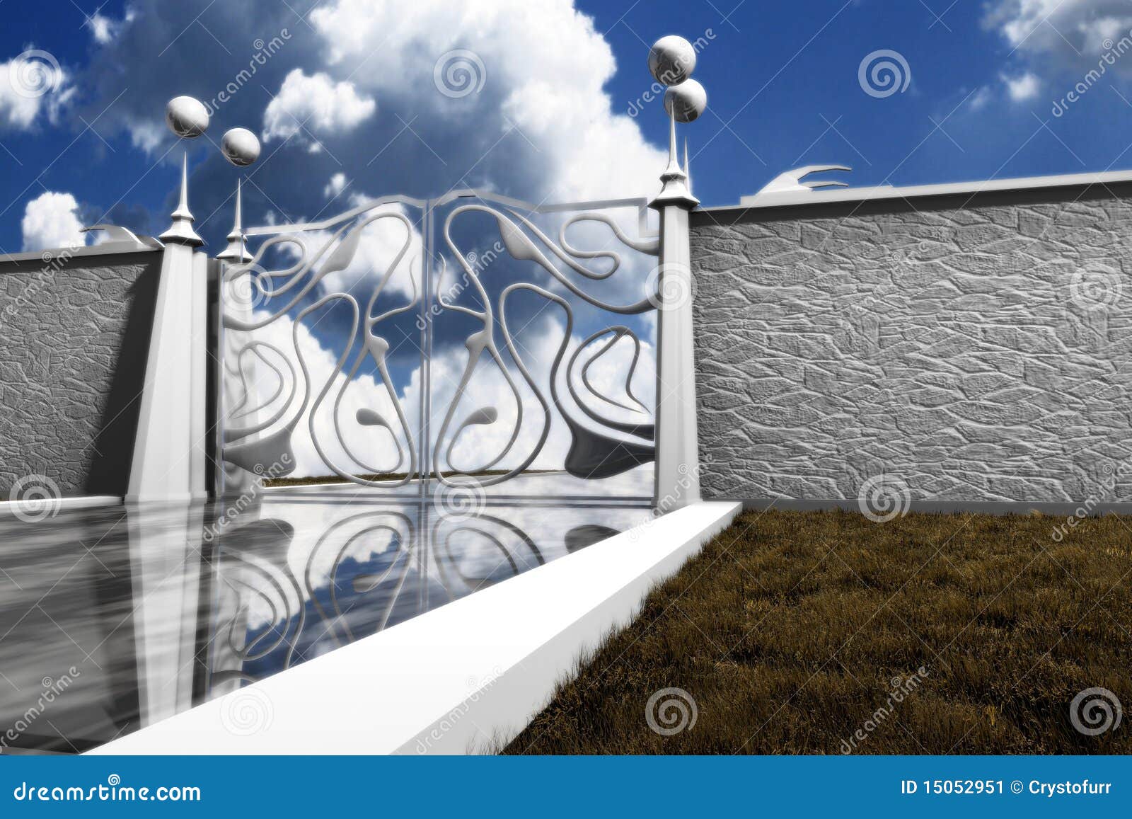 Pearl Gate stock illustration. Illustration of pearl - 15052951
