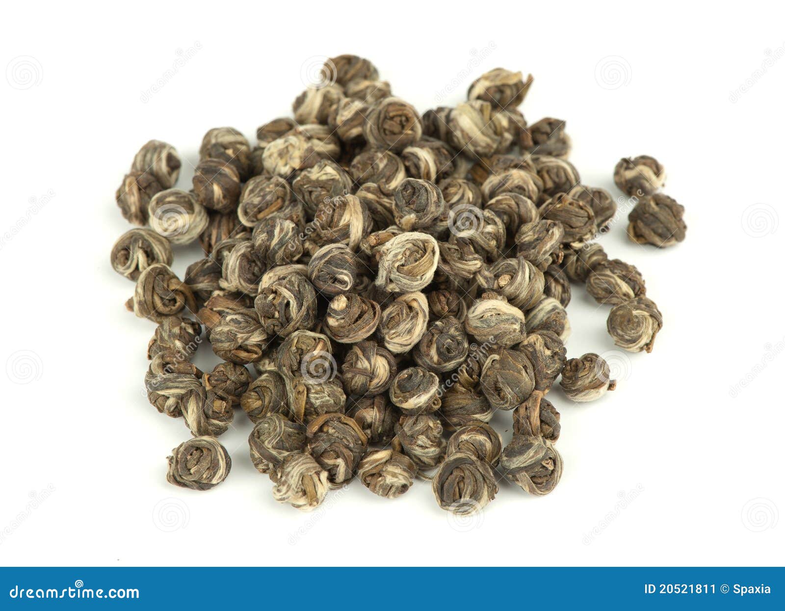 Pearl Green tea stock image. Image of antioxidant, rolled - 20521811