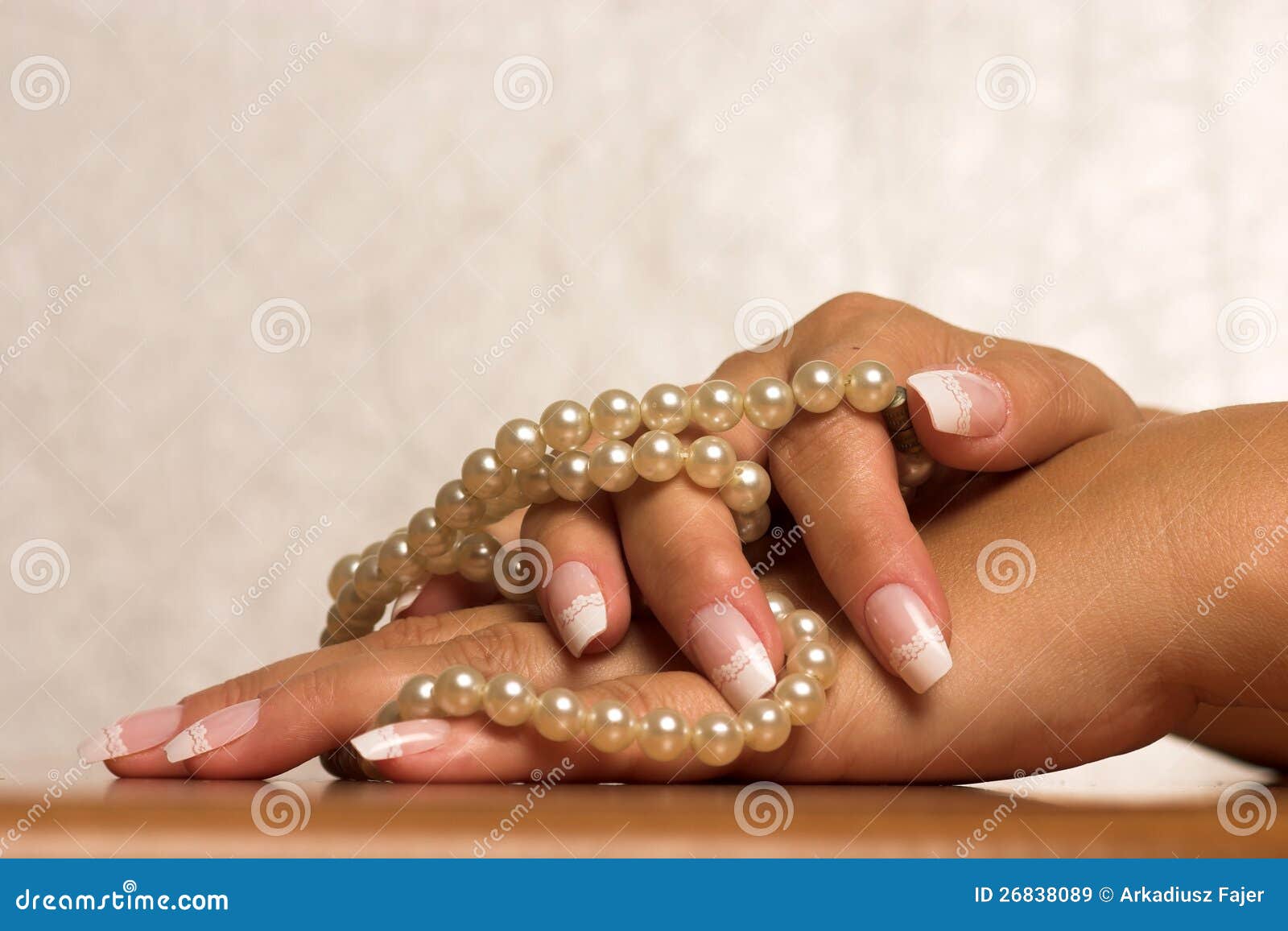 Pearl and hand stock image. Image of hand, girl, pearls - 26838089