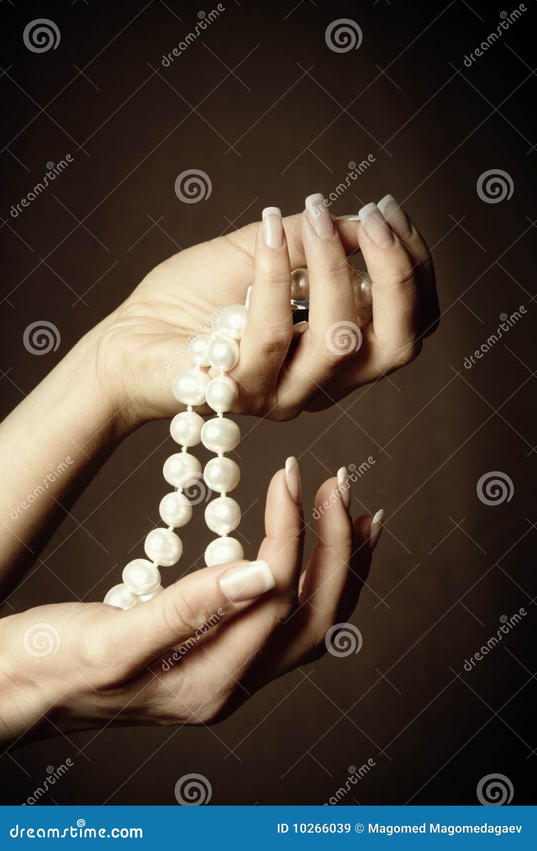 Pearl in hands stock image. Image of pearl, closeup, holding - 10266039