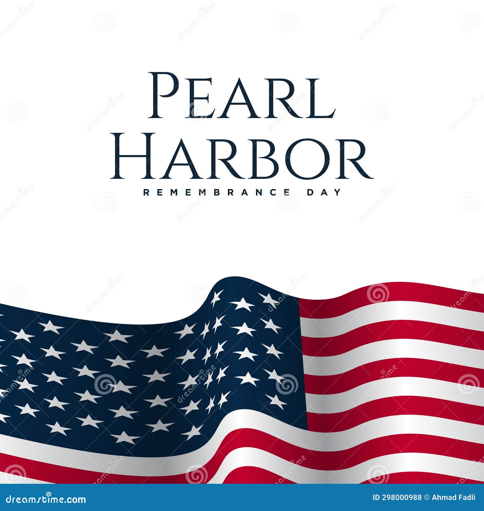 Pearl Harbor Remembrance Day Background Stock Vector - Illustration of ...