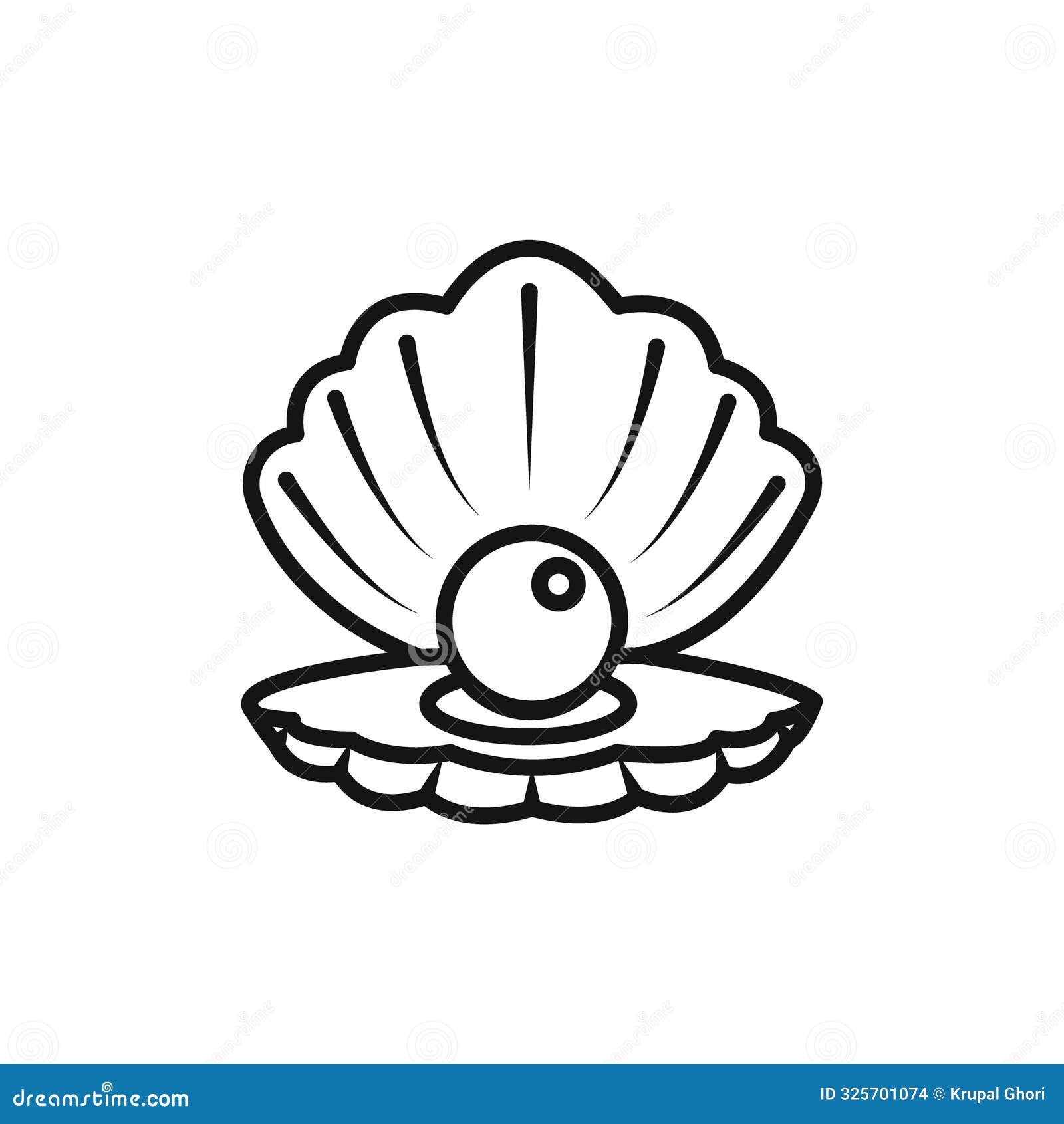 Pearl Icon Vector Set Collection for Web Stock Illustration ...