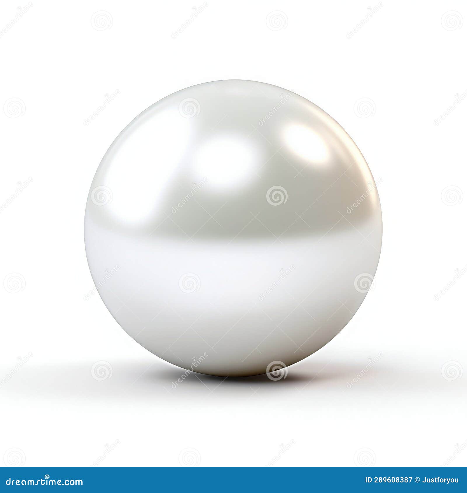 Pearl Isolated on White Background. Generative Ai Stock Illustration ...