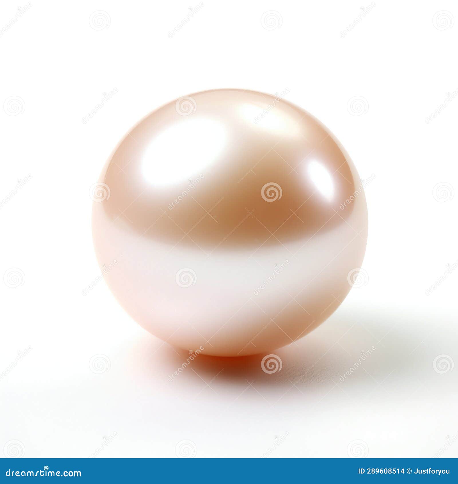 Pearl Isolated on White Background. Generative Ai Stock Illustration ...