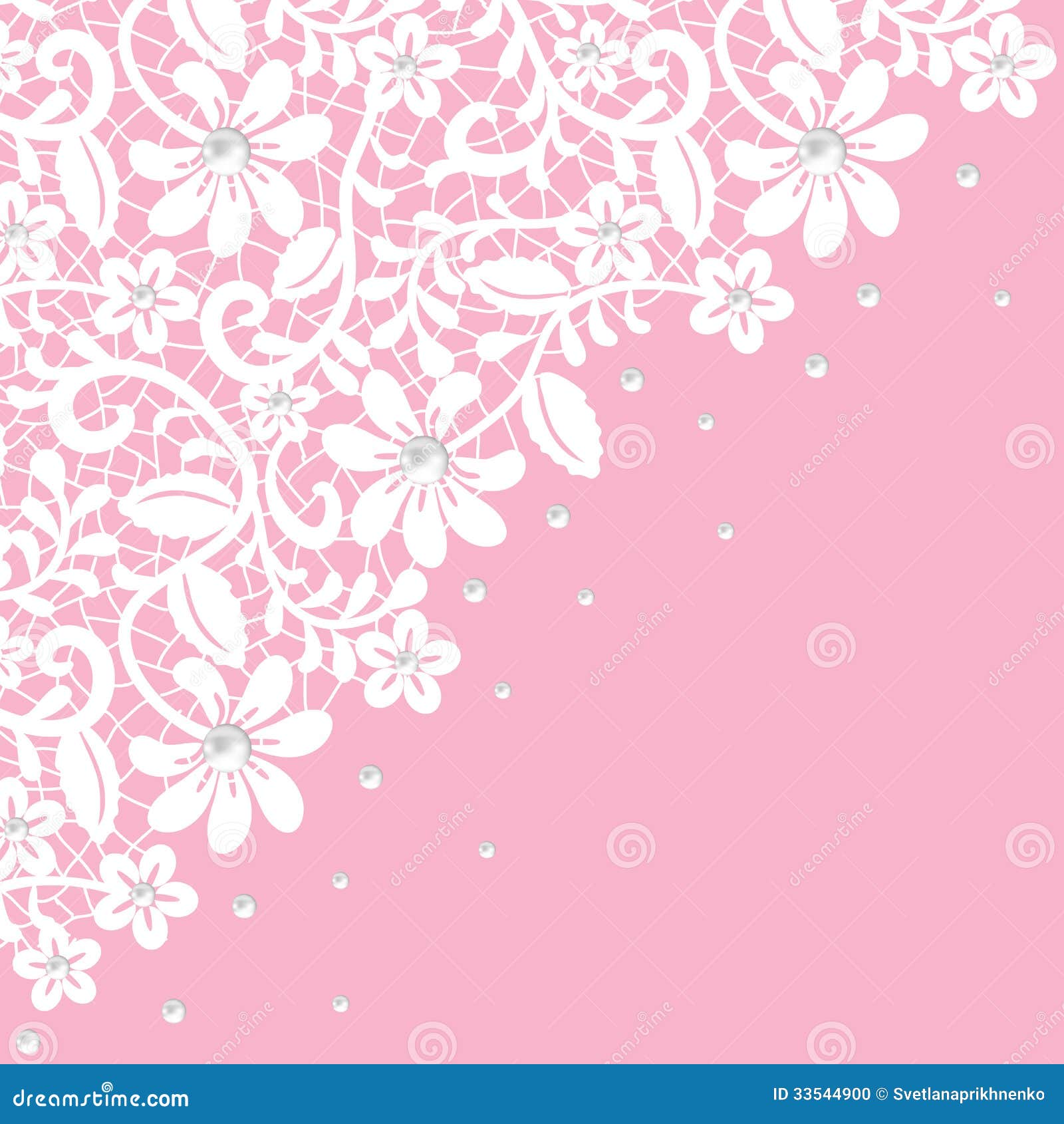 Pearl and lace borde stock vector. Illustration of invitation - 33544900