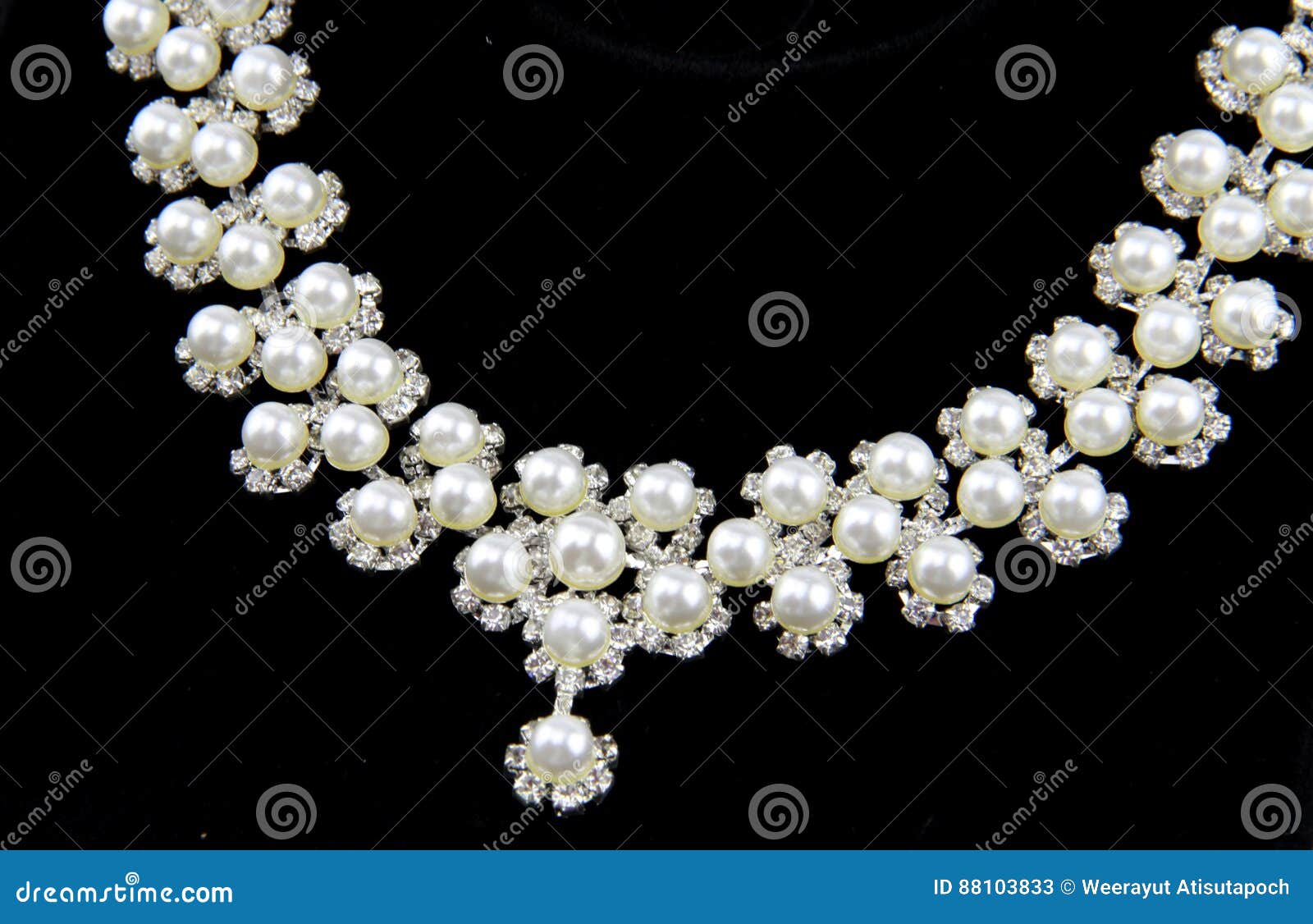 Pearl necklace. stock image. Image of elegant, symbol - 88103833