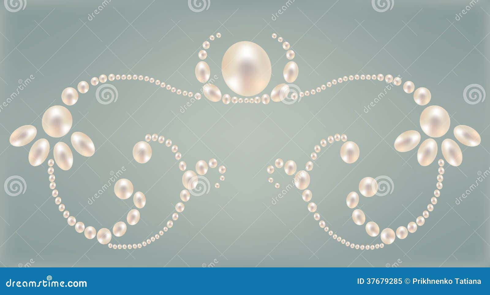 Pearl pattern stock vector. Illustration of decoration - 37679285