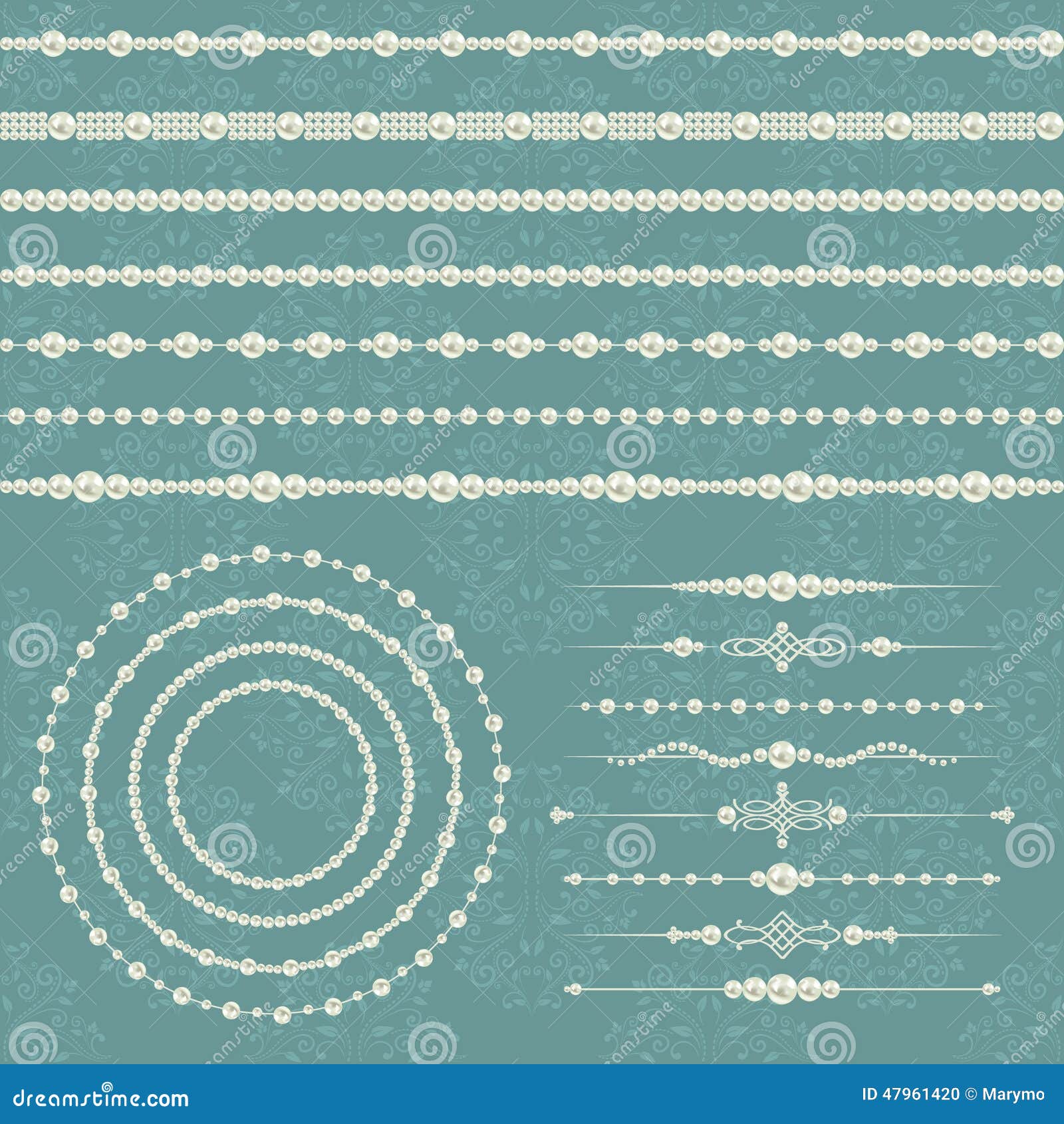 Pearl Realistic Mega Set Collection of Dividers and Round Frames and ...