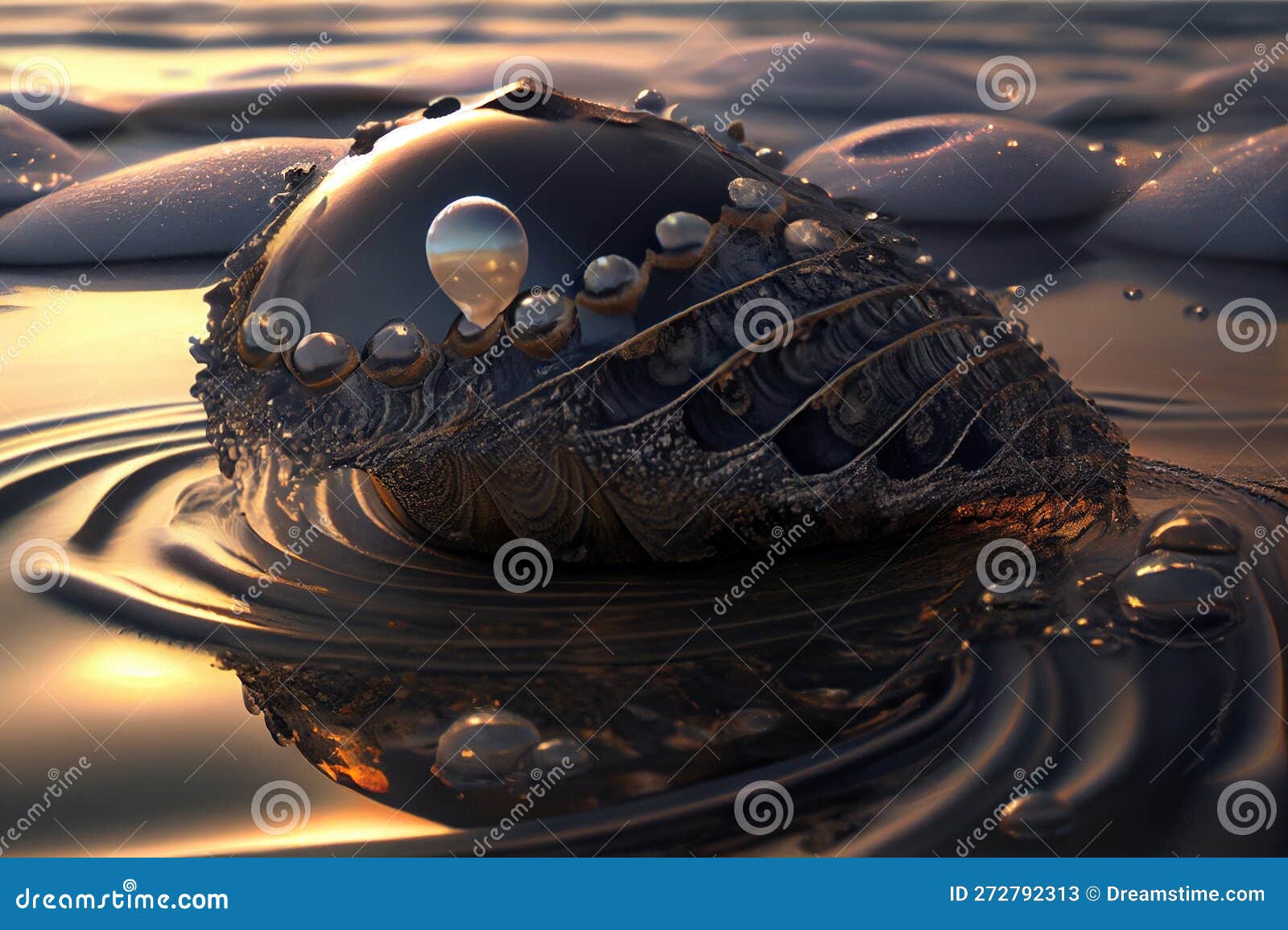 Pearl of the Sea. AI Generated Stock Illustration - Illustration of ...
