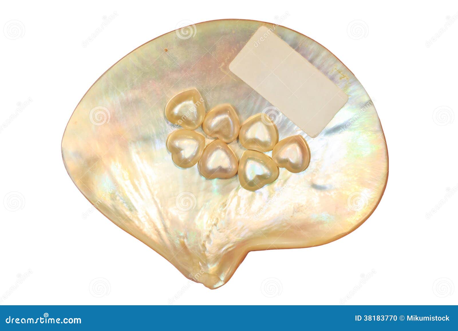 Pearl shape heart stock photo. Image of heart, gift, isolated - 38183770