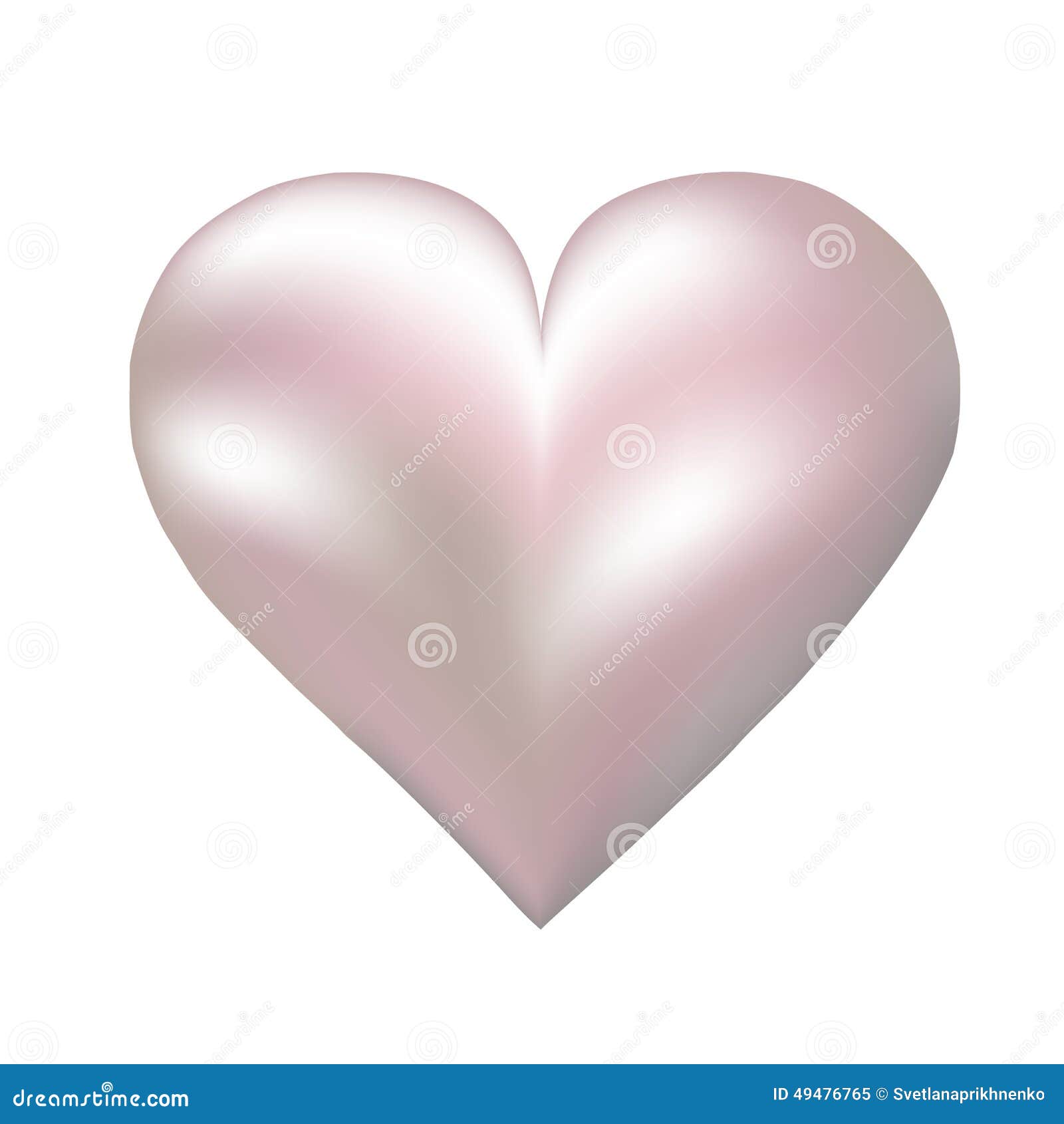 Pearl shaped heart stock vector. Illustration of jewel - 49476765