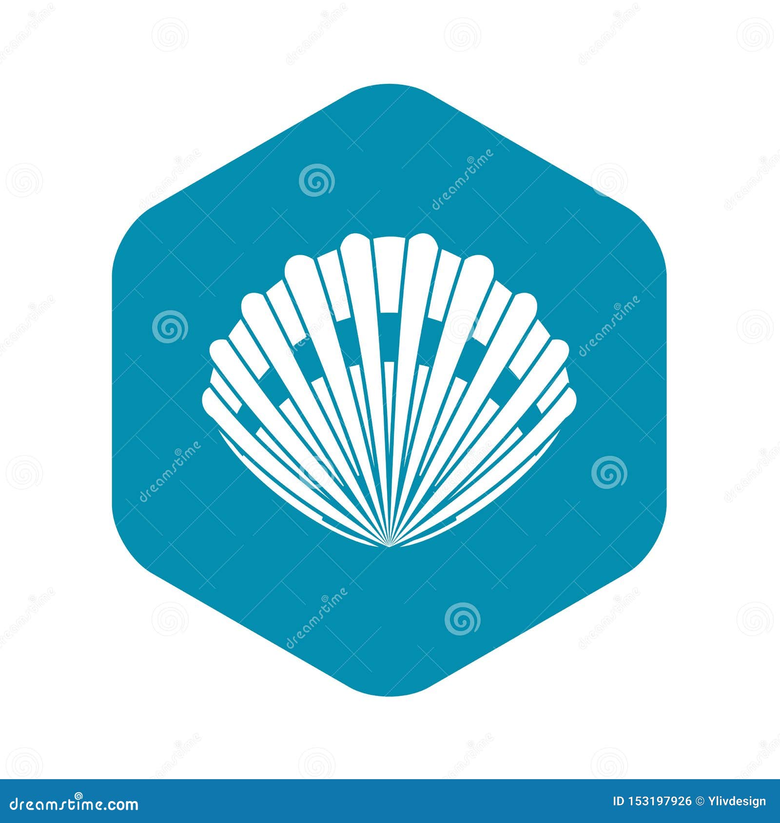 Pearl Shell Icon, Simple Style Stock Vector - Illustration of nature ...