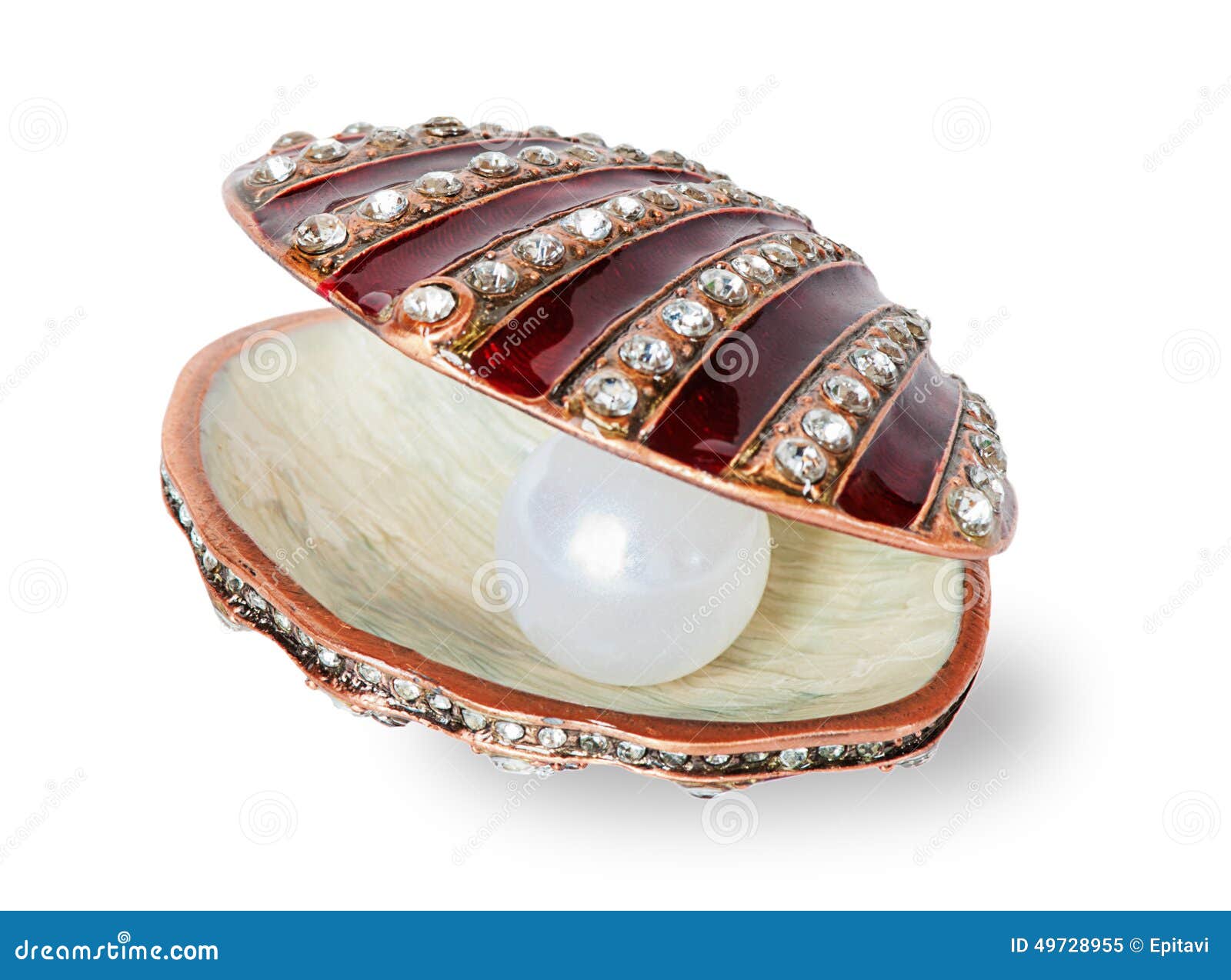 Pearl in a shell stock image. Image of open, backgrounds - 49728955