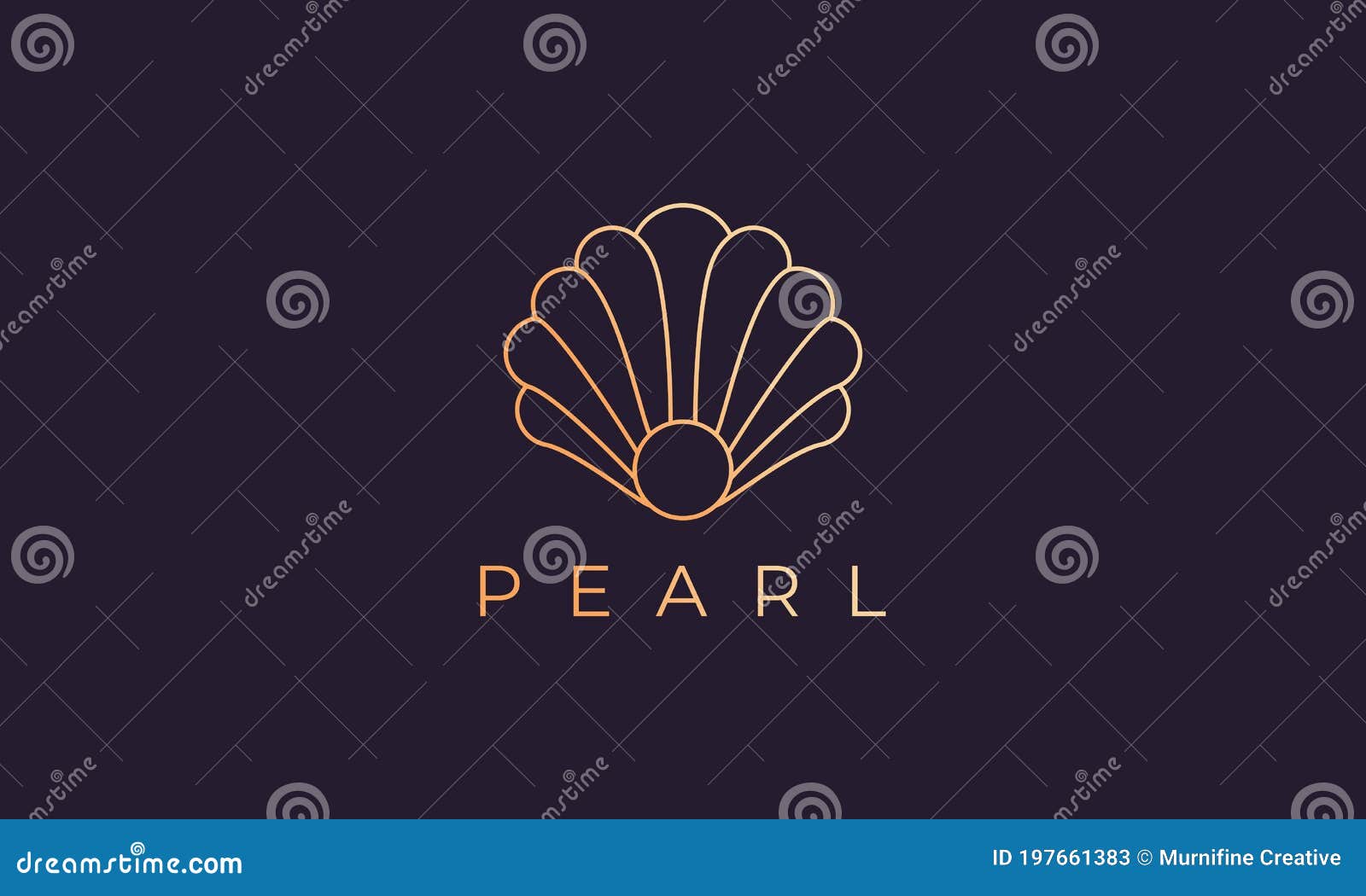 Pearl Shell Logo Template with Luxury and Elegant Shape Stock Vector ...