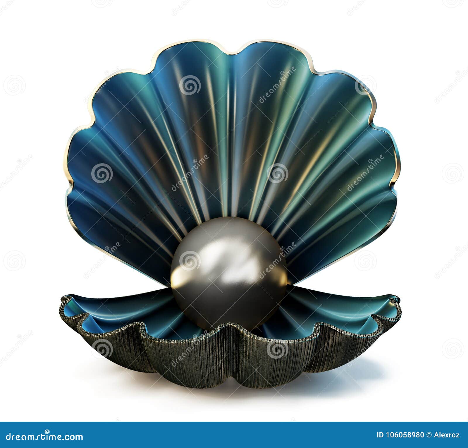 Pearl shell stock illustration. Illustration of shine - 106058980