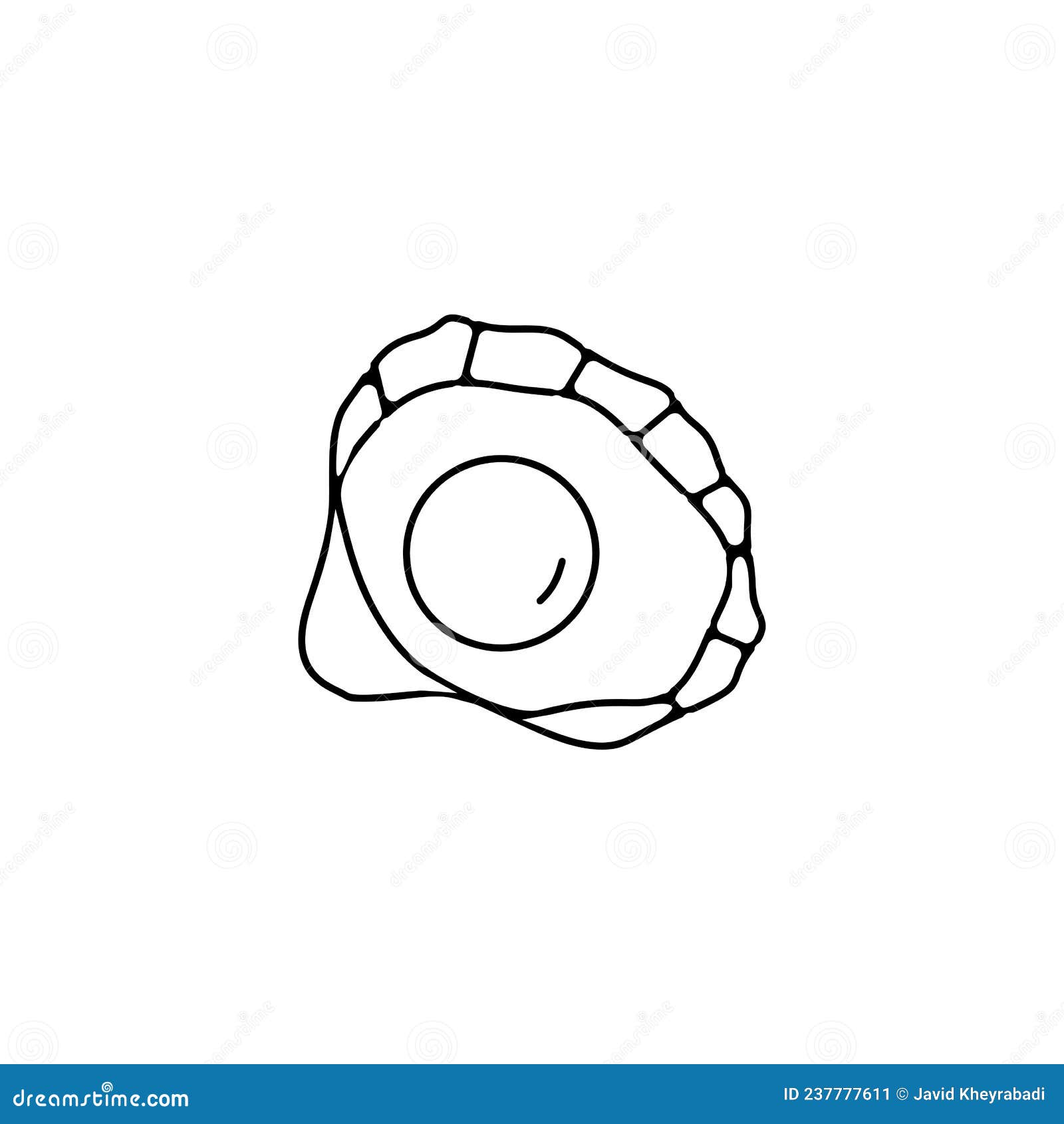 Pearl in a Shell Thin Line Icon. Pearl in a Shell Linear Outline Icon ...
