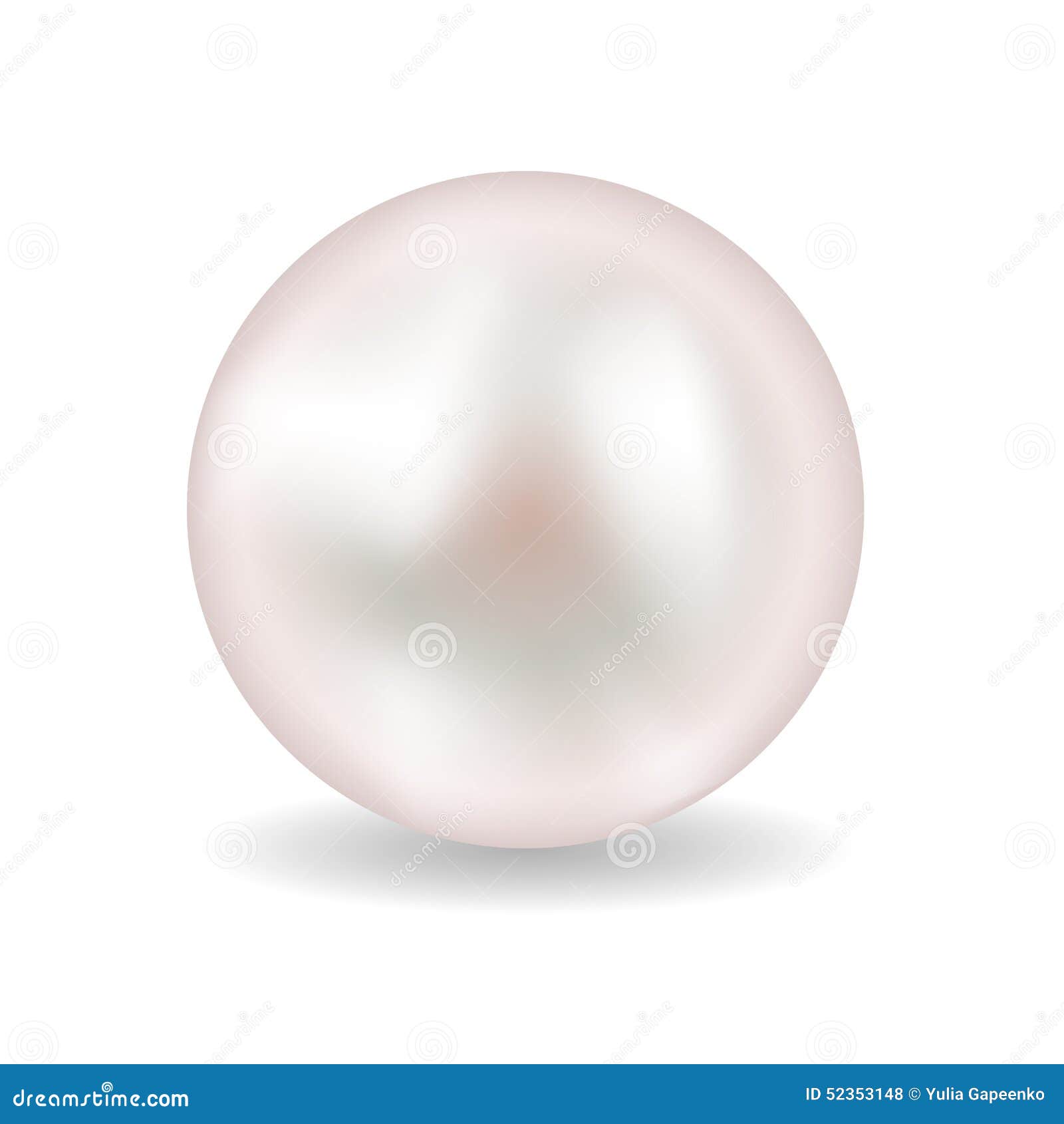 Pearl vector illustration stock vector. Illustration of design - 52353148