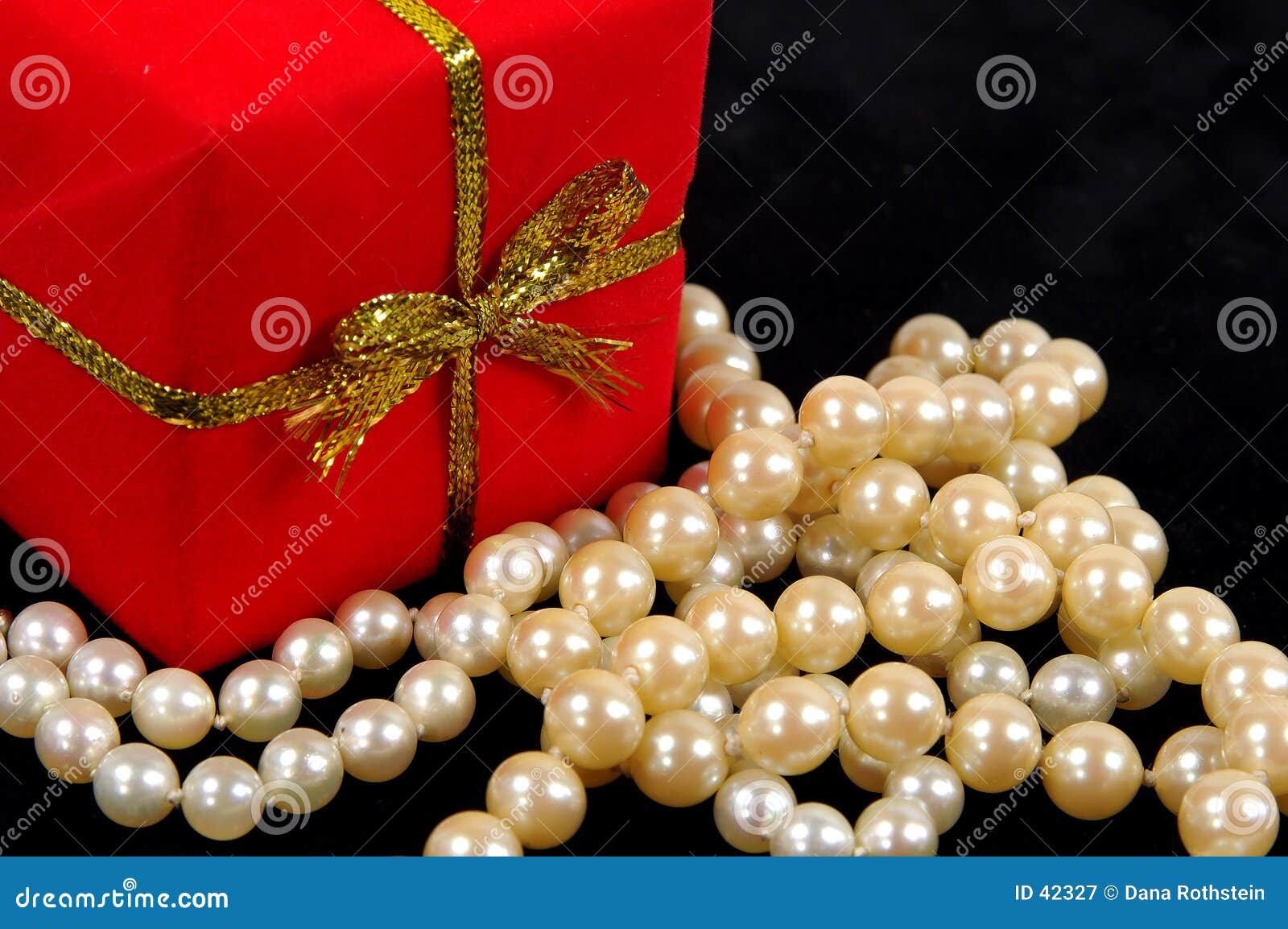 Pearls stock image. Image of wrap, present, ribbon, jewelery - 42327