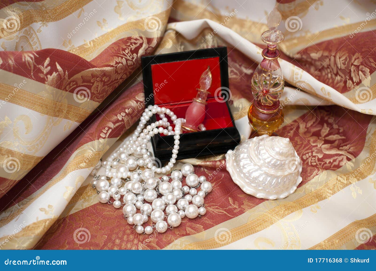 Pearls in the box stock photo. Image of open, decoration - 17716368