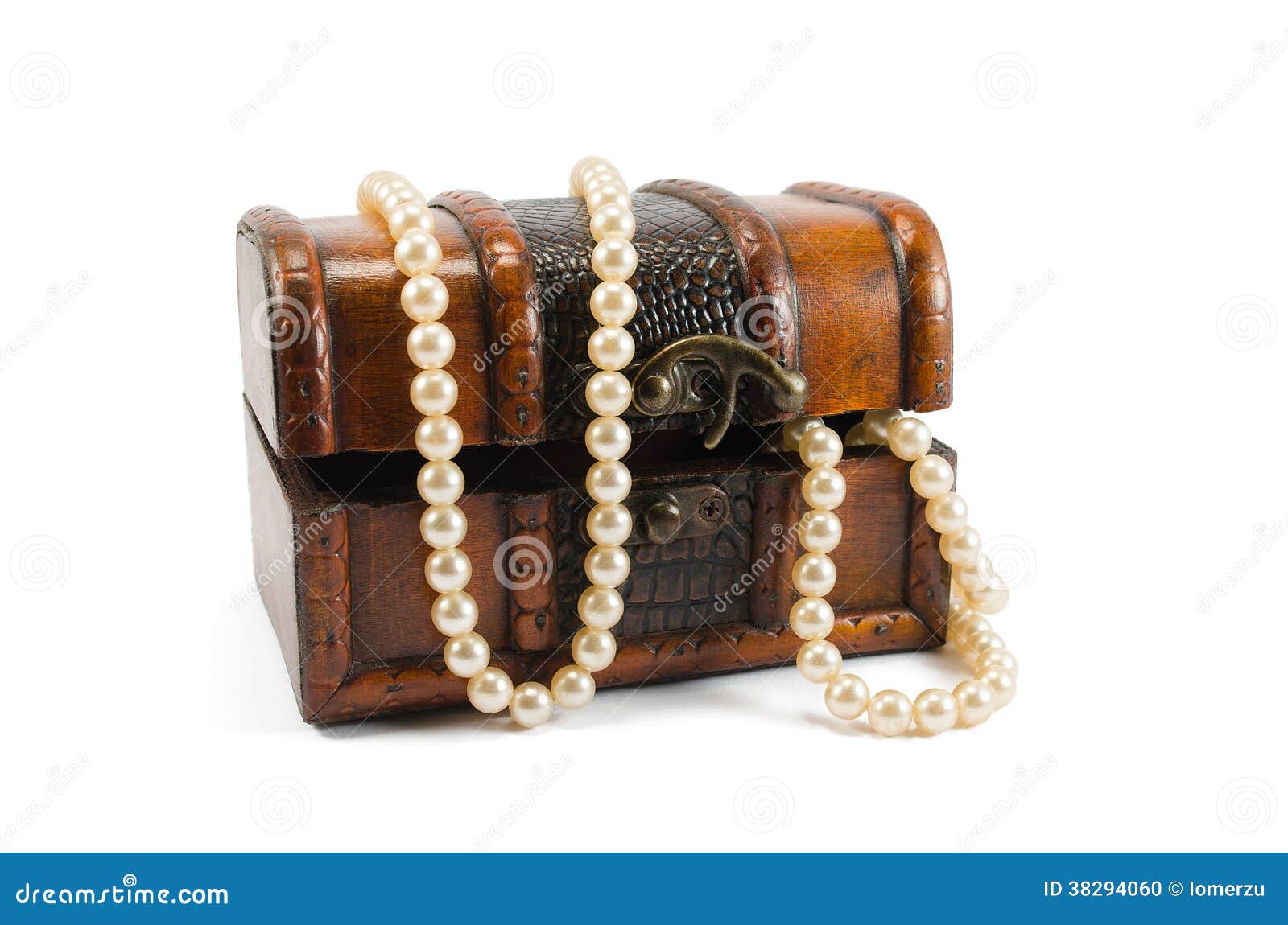 Pearls in box stock photo. Image of chest, discrete, accessory - 38294060