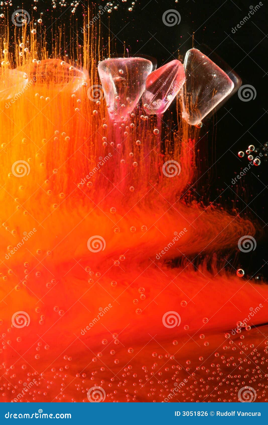 Pearls in colorful liquid stock photo. Image of colors - 3051826