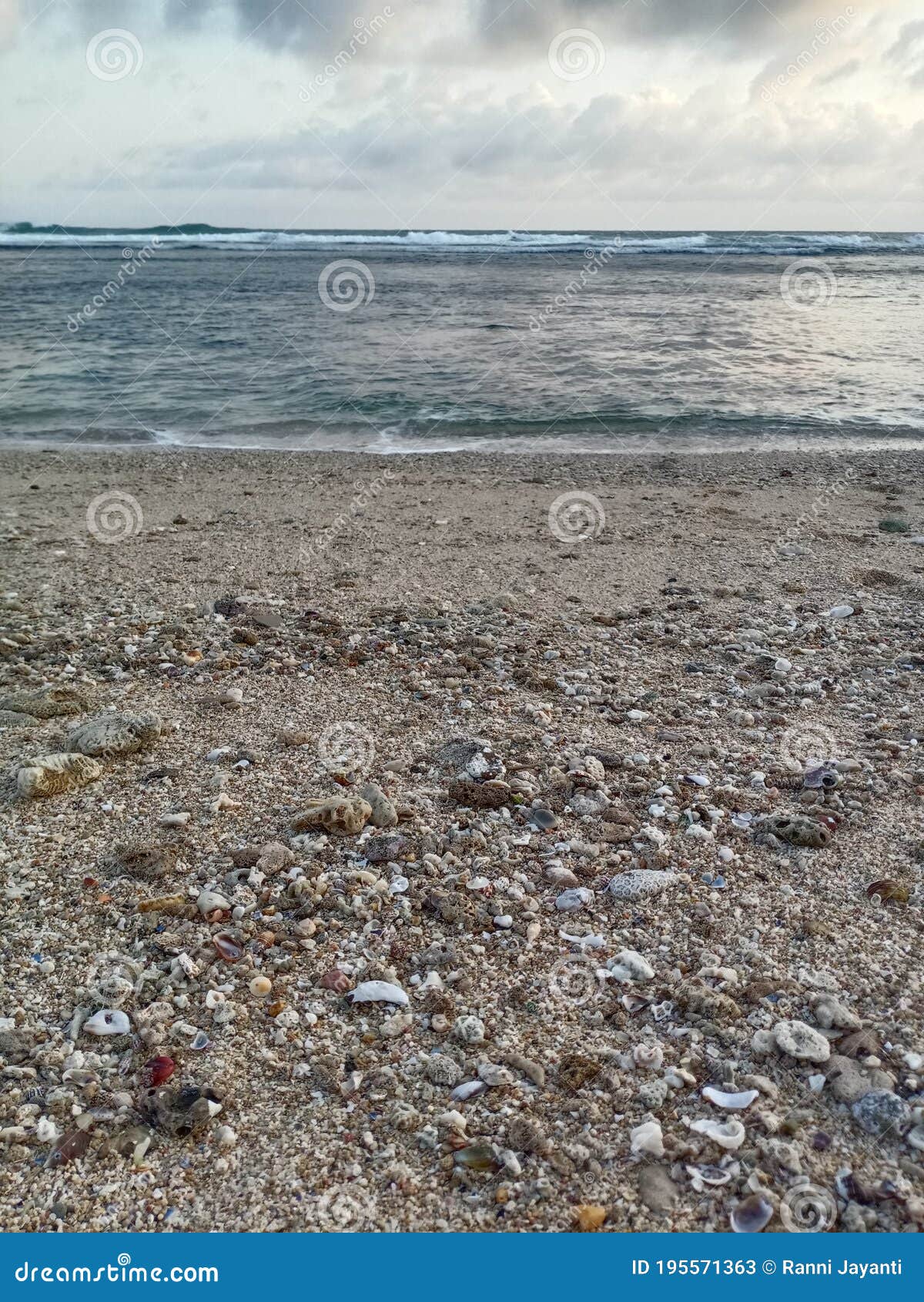 Pearls and Corals on the Sand on One of the Best Beaches in Java Stock ...