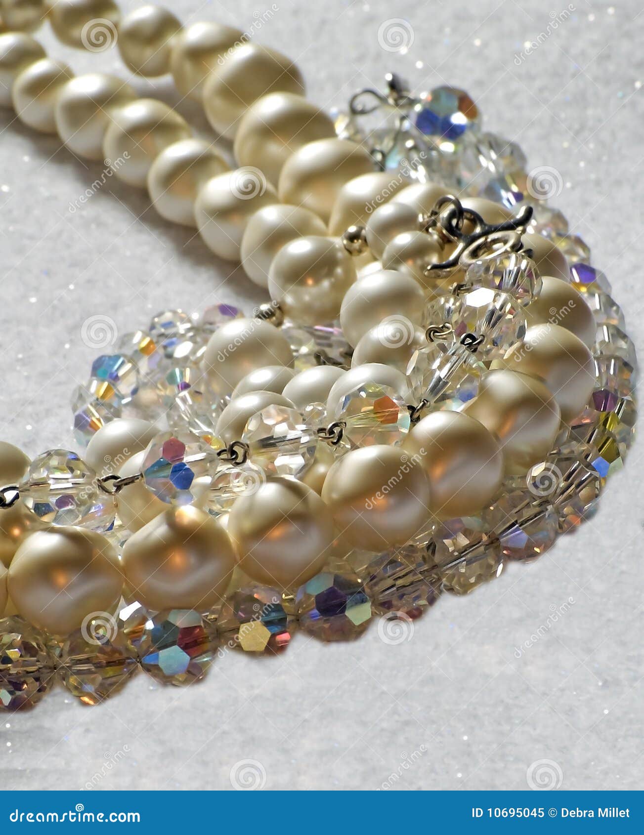 Pearls and crystals stock image. Image of colors, refined - 10695045