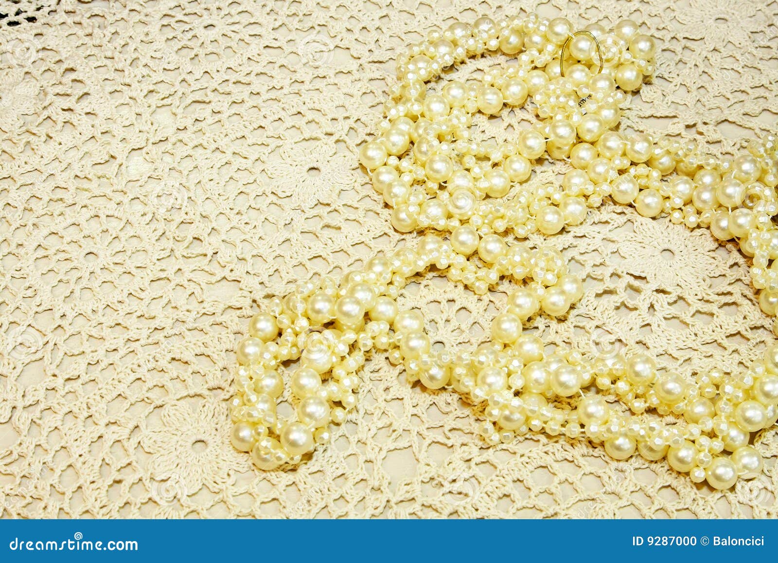 Pearls and lace stock photo. Image of pearl, luxury, laced - 9287000
