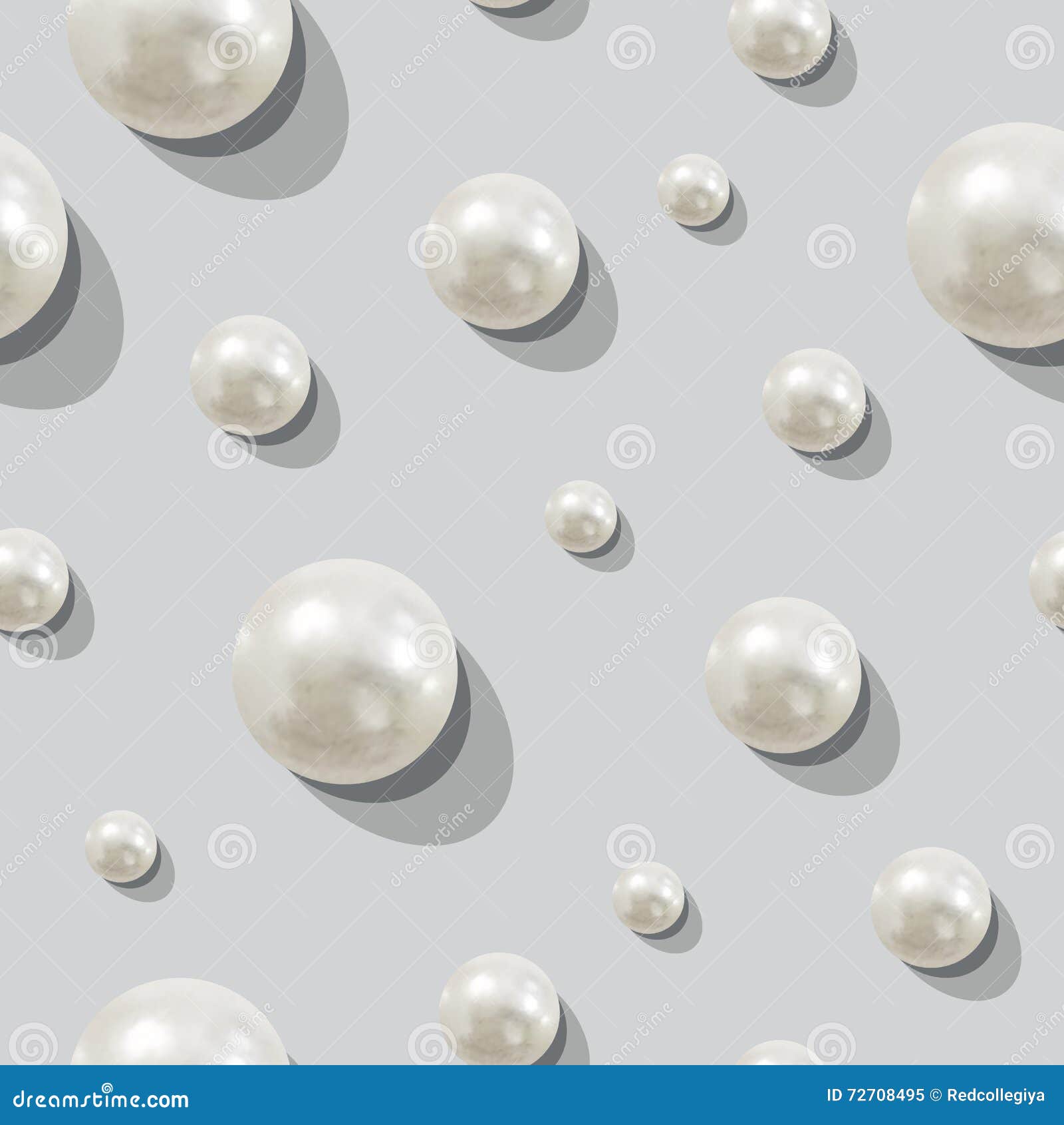 Pearls seamless pattern stock vector. Illustration of necklace - 72708495