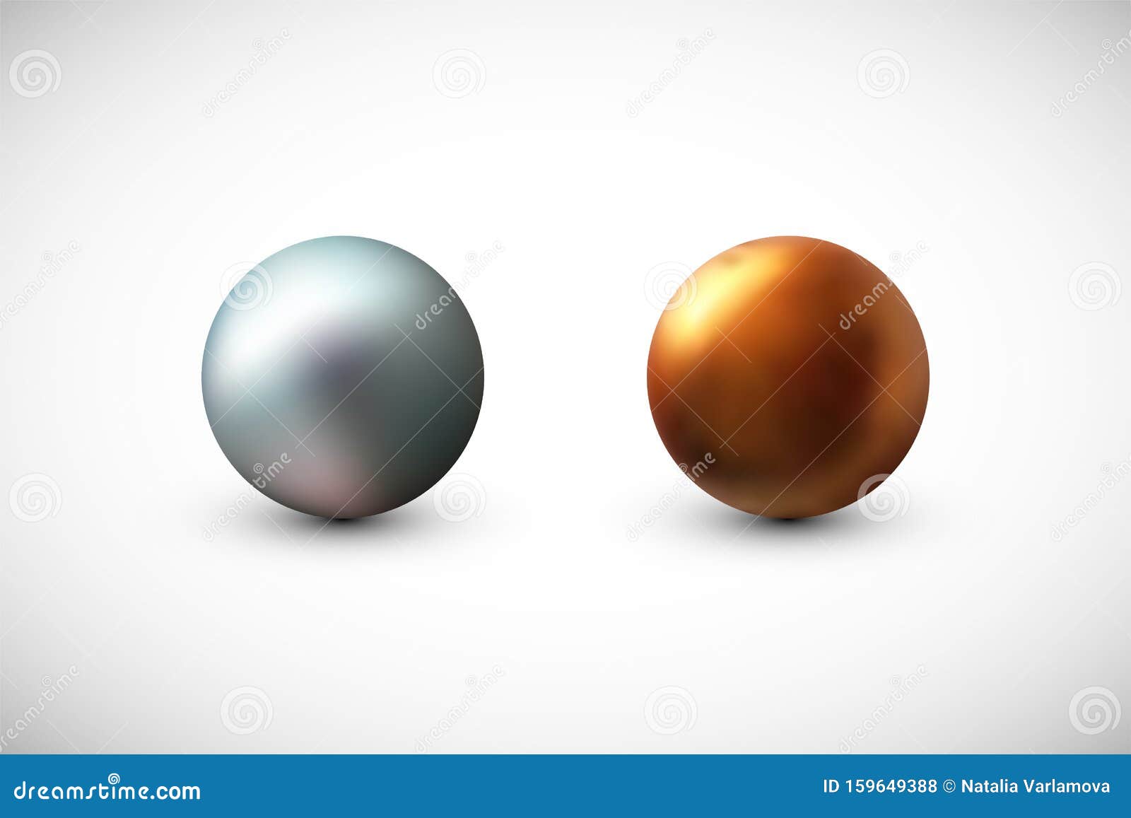 Pearls Vector Illustration Set Stock Vector - Illustration of nature ...