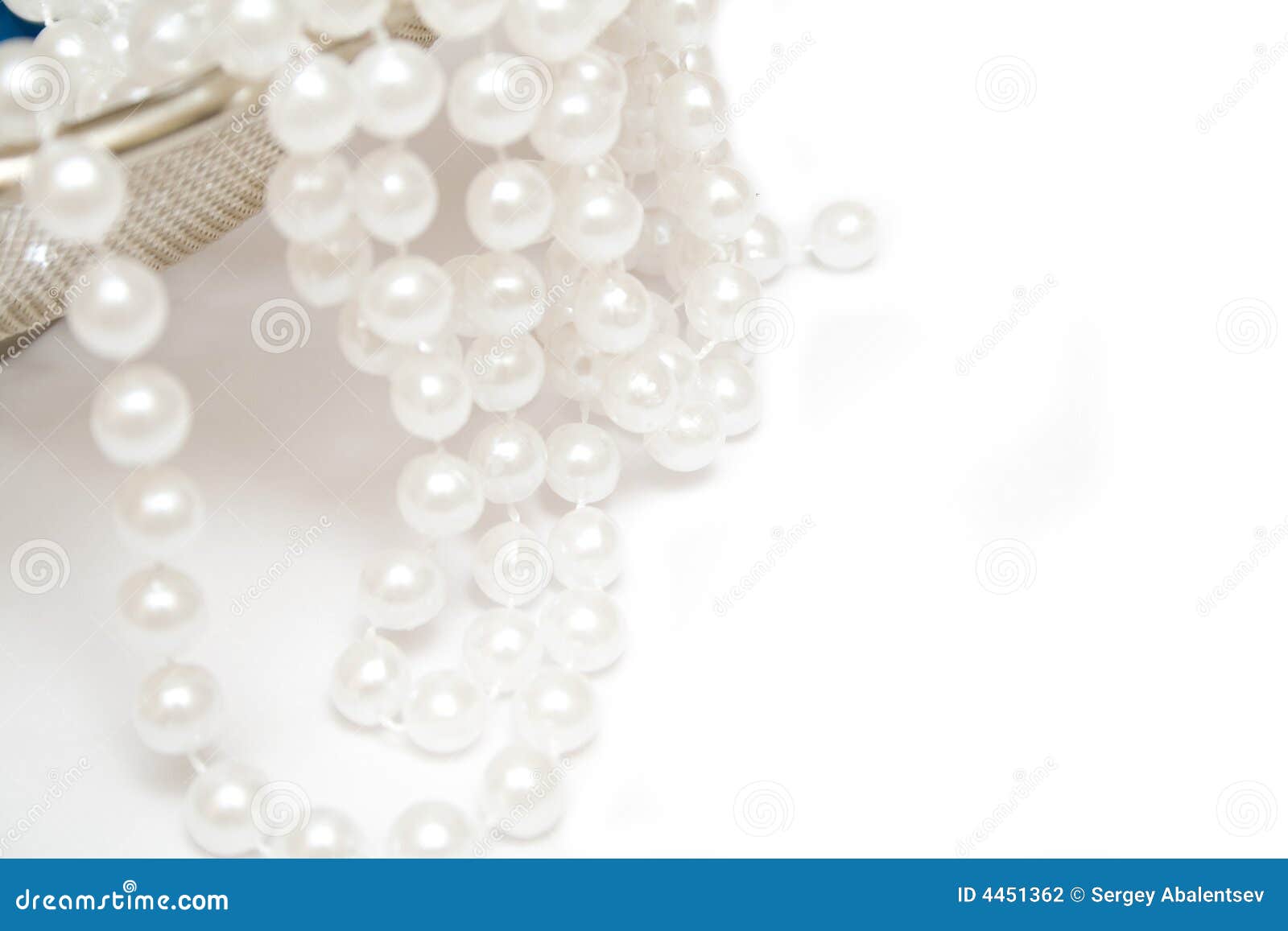 Pearls on white background stock photo. Image of necklace - 4451362