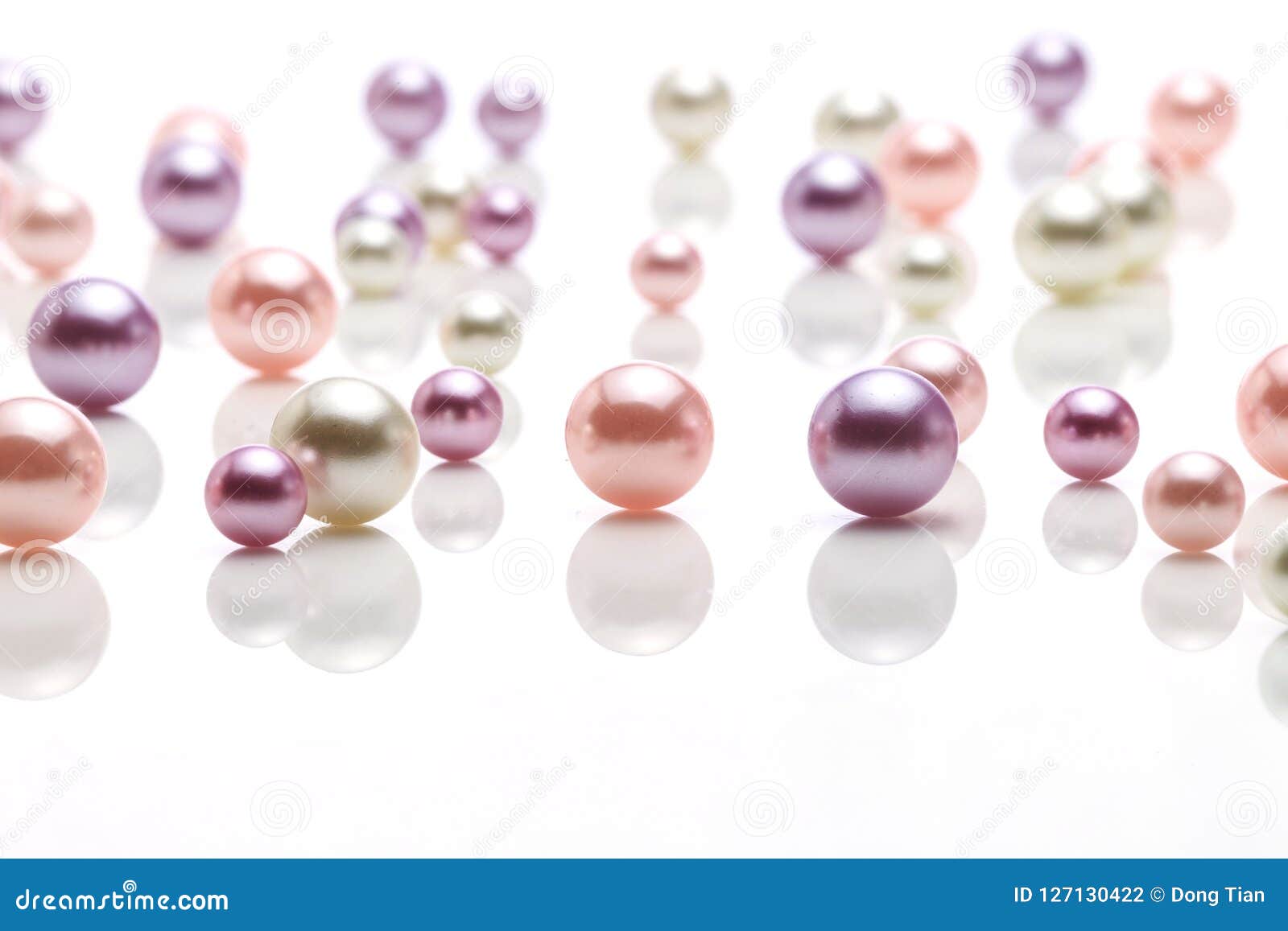 A round, shiny pearl stock photo. Image of love, objects - 127130422