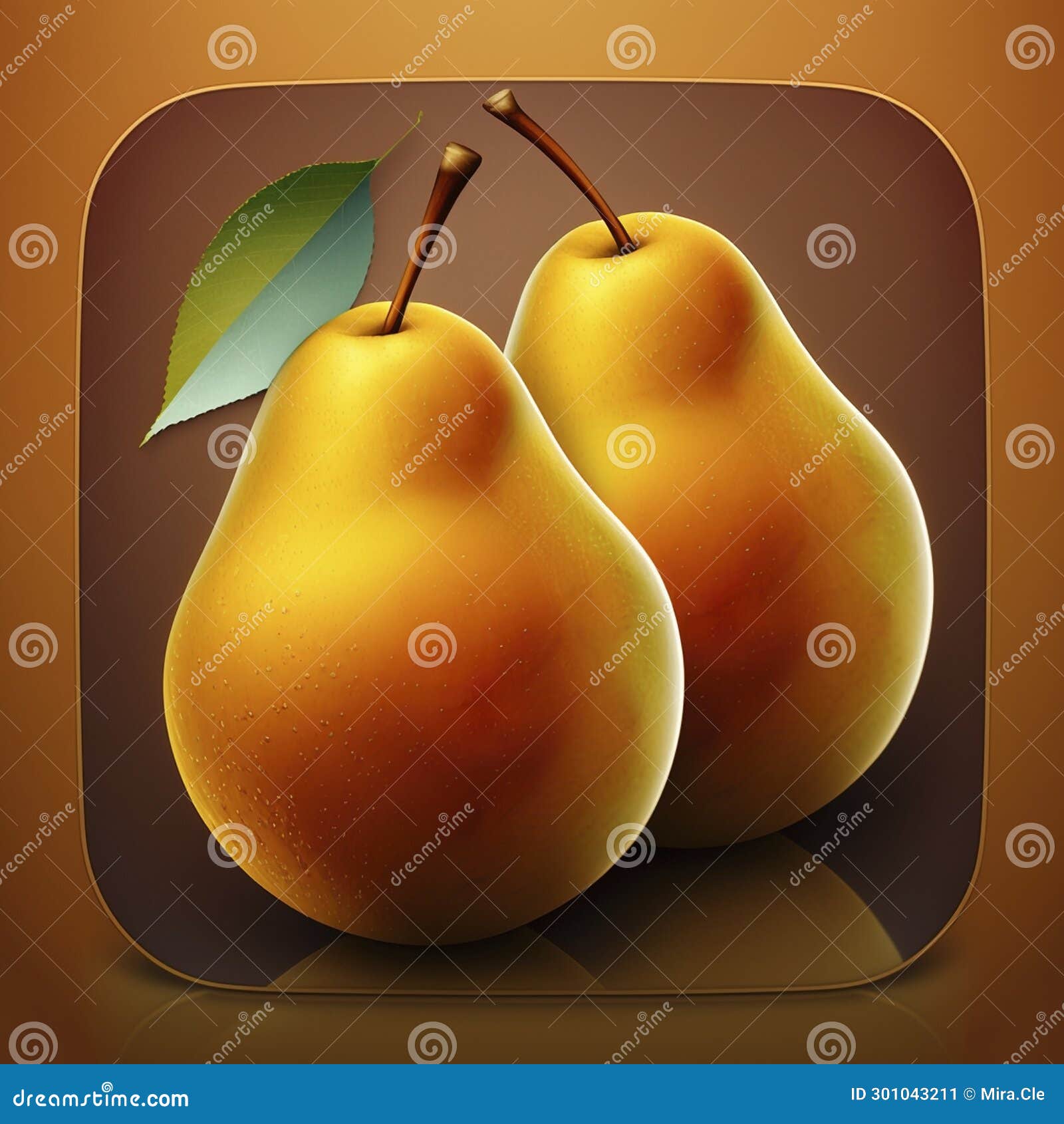 Pears App Icon Created with Generative AI Technology Stock Image ...