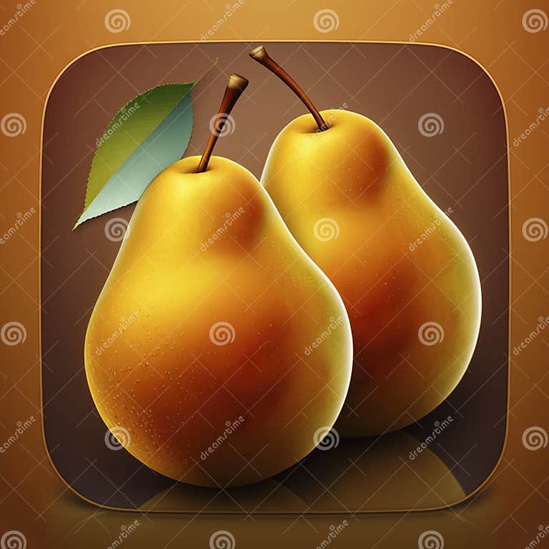 Pears App Icon Created with Generative AI Technology Stock Image ...