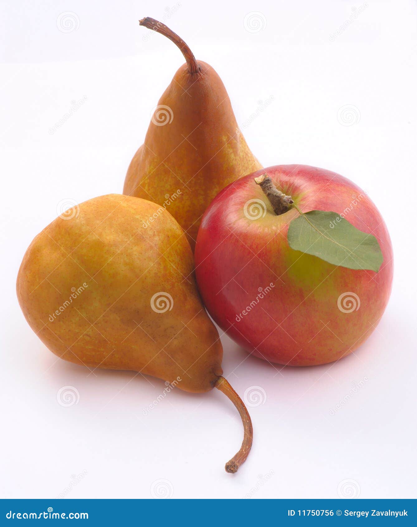 Pears and apple stock photo. Image of green, apple, dessert - 11750756